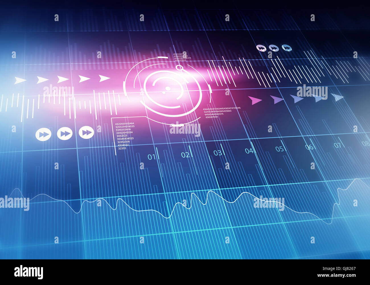 Sound equalizer background Stock Photo - Alamy