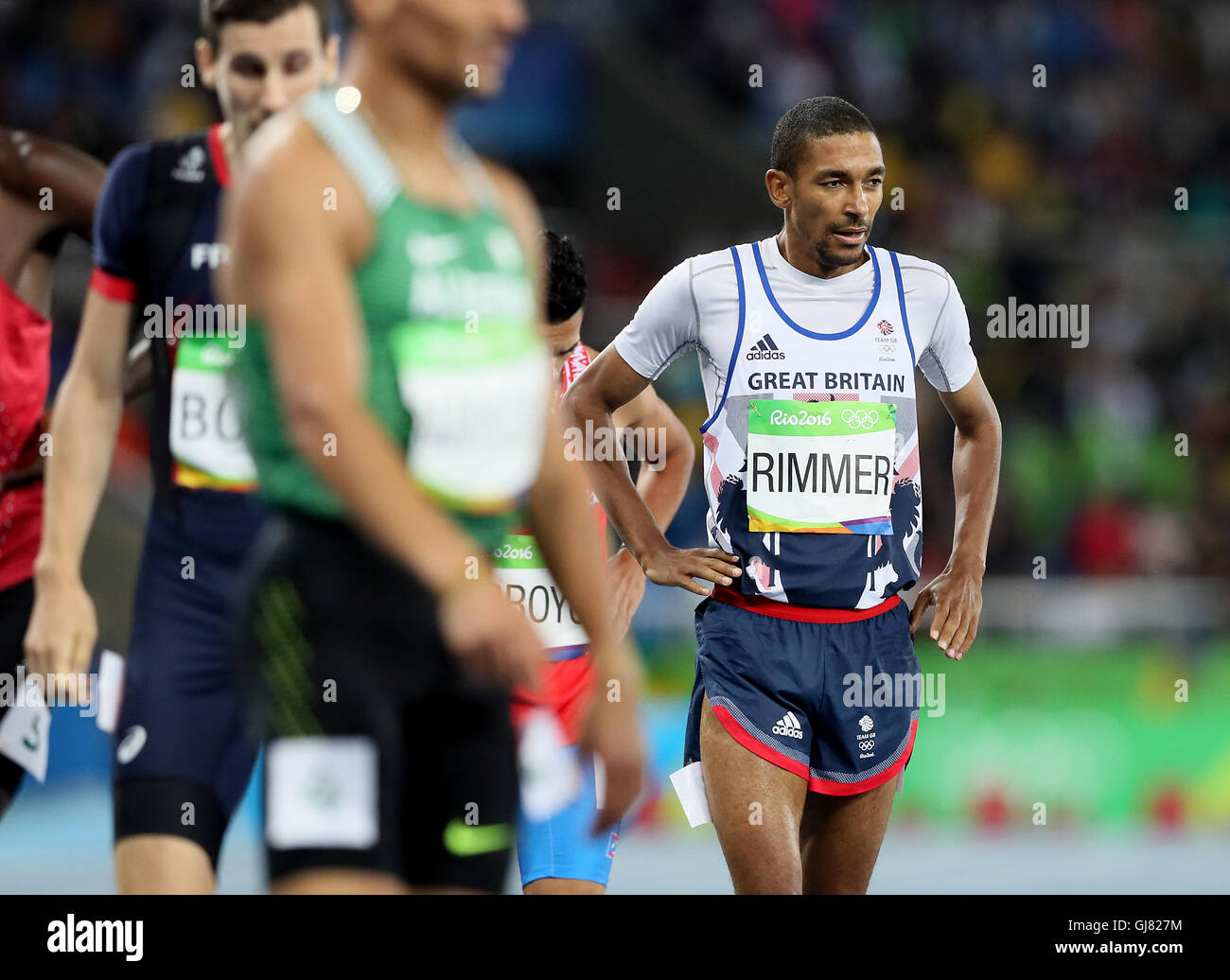Great Britain's Michael Rimmer after finishing last in the Men's 800m ...