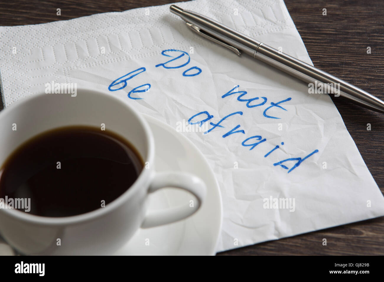 Do not be afraid Stock Photo - Alamy