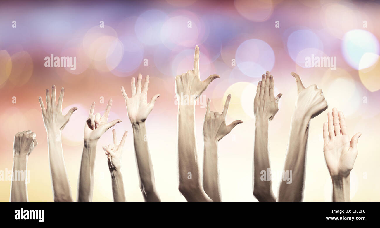 Human hands showing unity hi-res stock photography and images - Alamy
