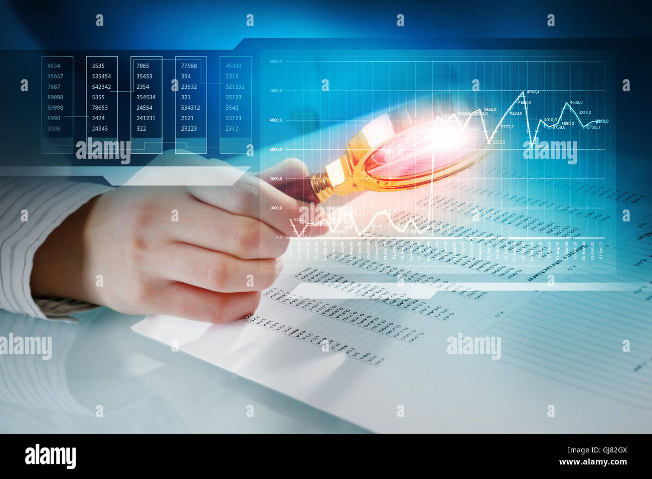 Analyzing statistics hi-res stock photography and images - Alamy