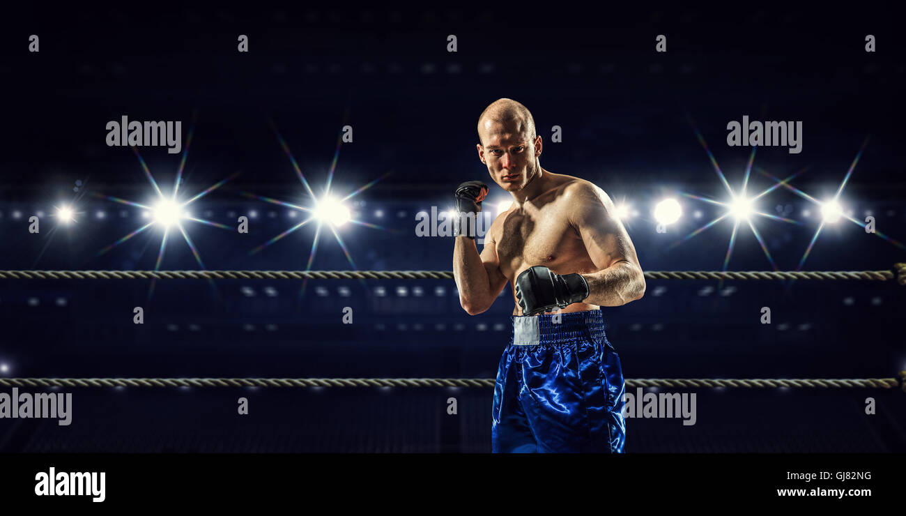 Professional box champion . Mixed media Stock Photo - Alamy