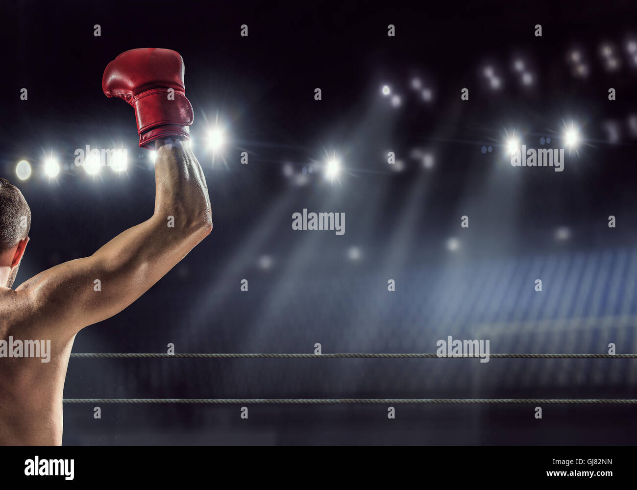 Action boxing glove strength challenge competition boxing ring hi-res ...