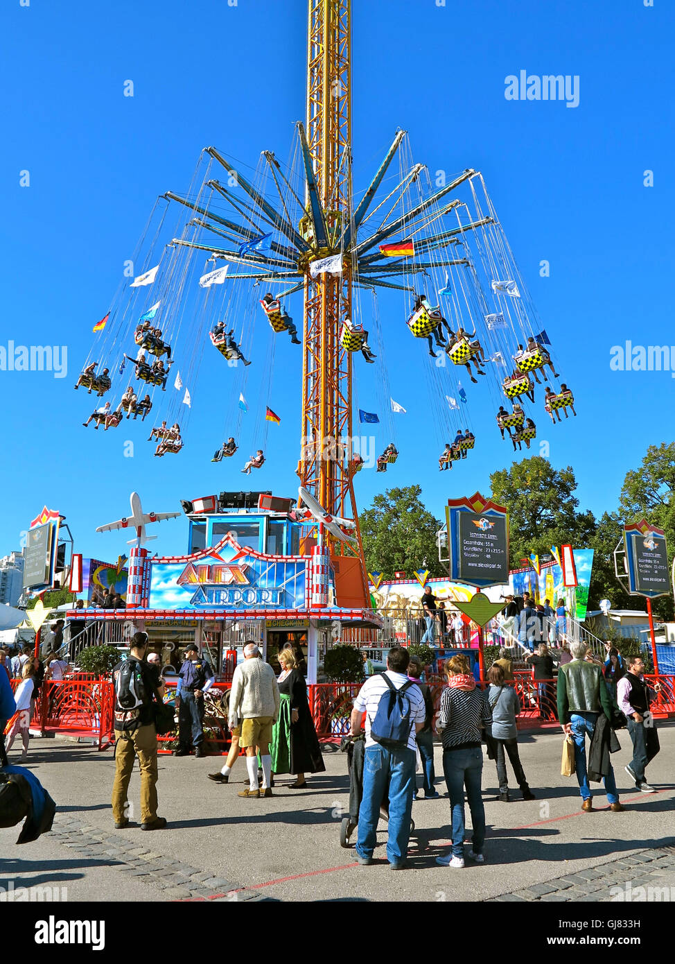 Germany, fairground ride, Munich, Bavaria, Upper Bavaria, Oktoberfest ...