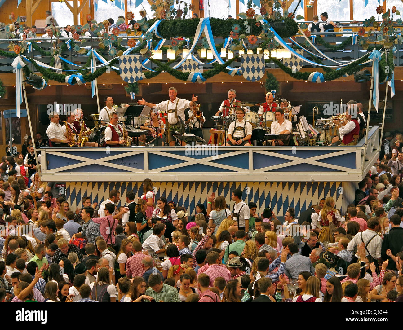 Germany, Bavaria, Upper Bavaria, Munich, Theresienwiese, Oktoberfest in ...