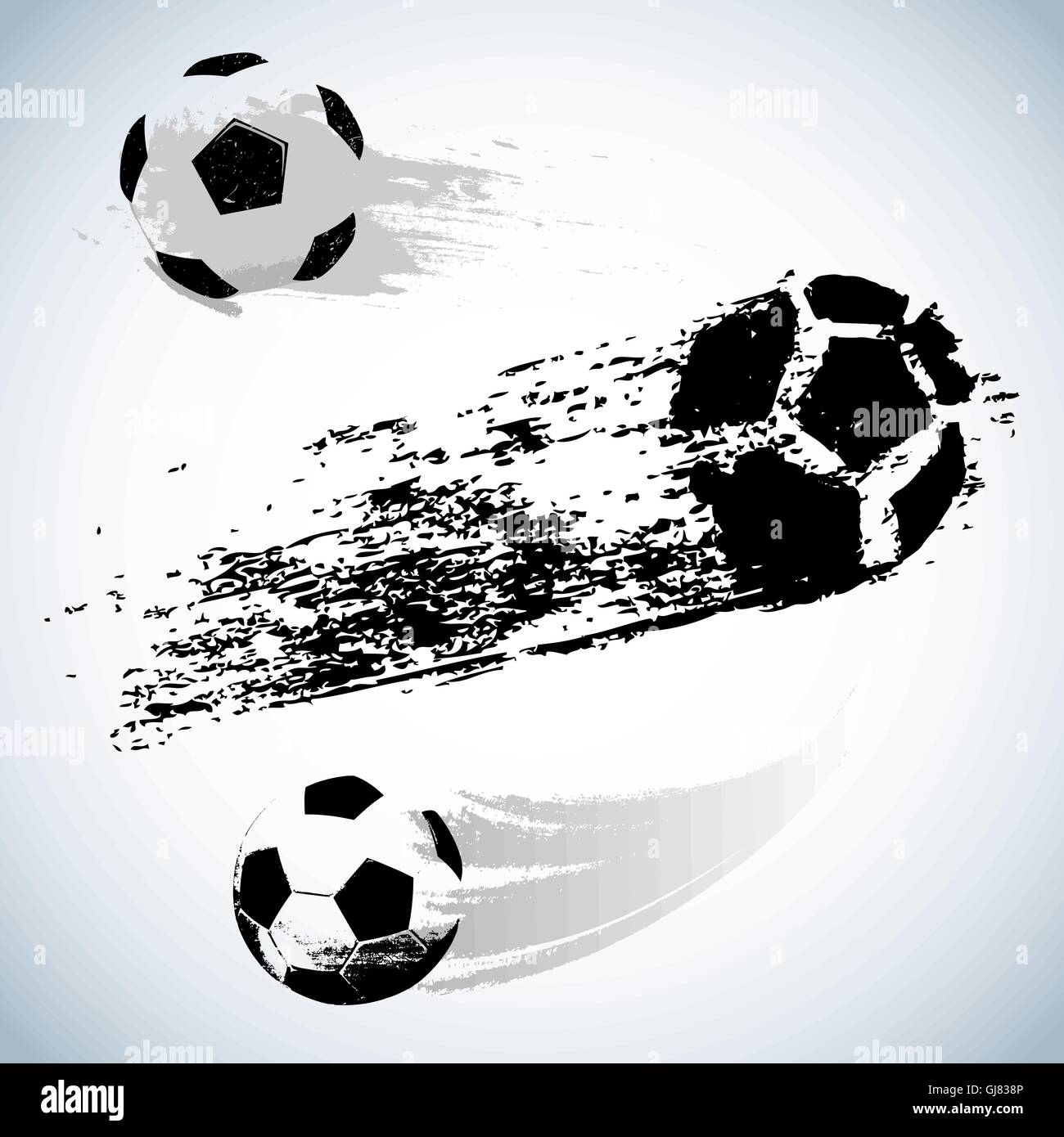 vector black grunge soccer ball on white Stock Vector Image & Art - Alamy