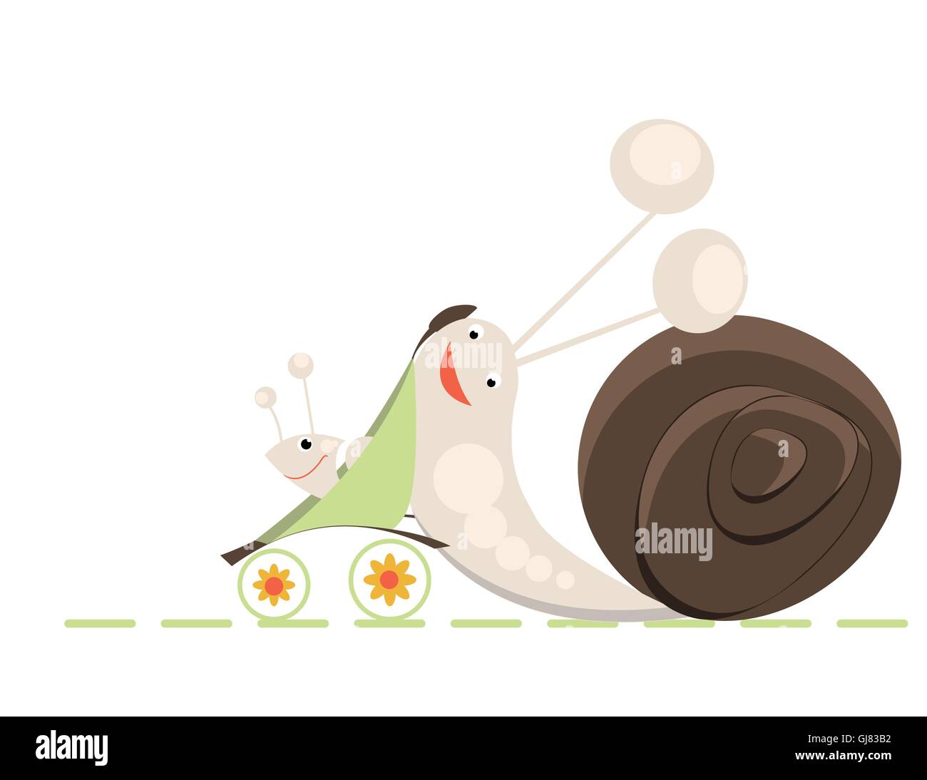 Snail wheel Stock Vector Images - Alamy