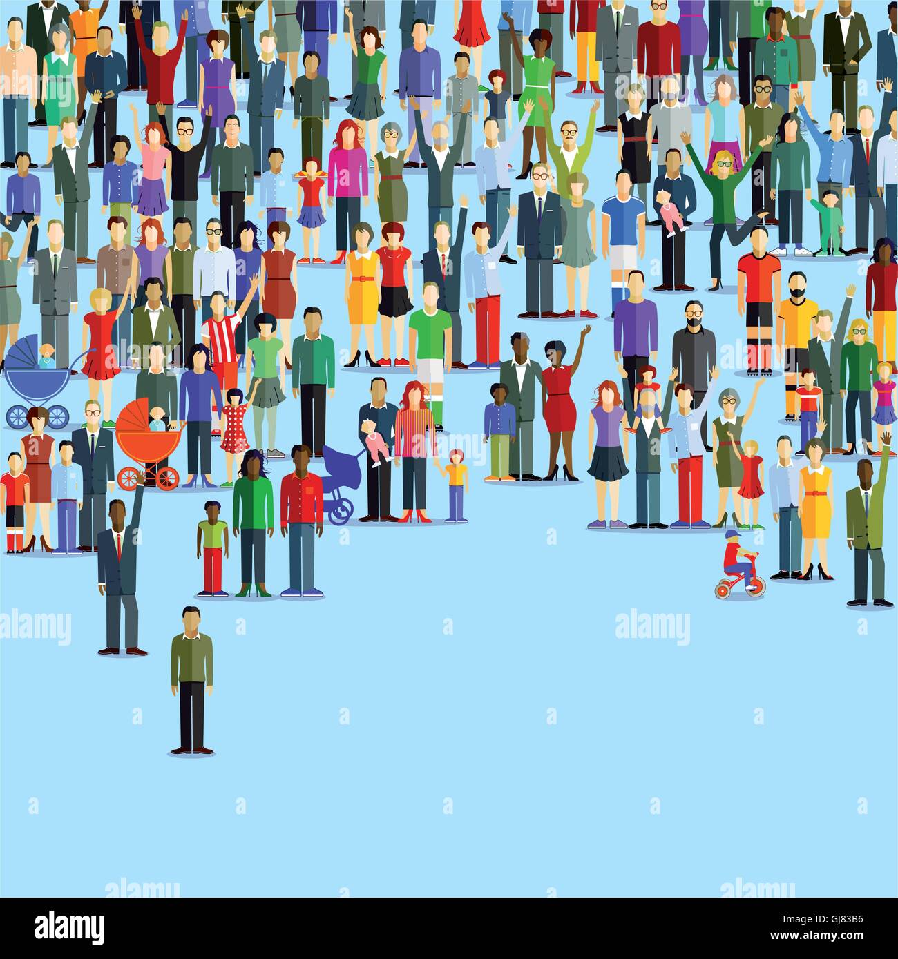 Happy generation Stock Vector Images - Alamy