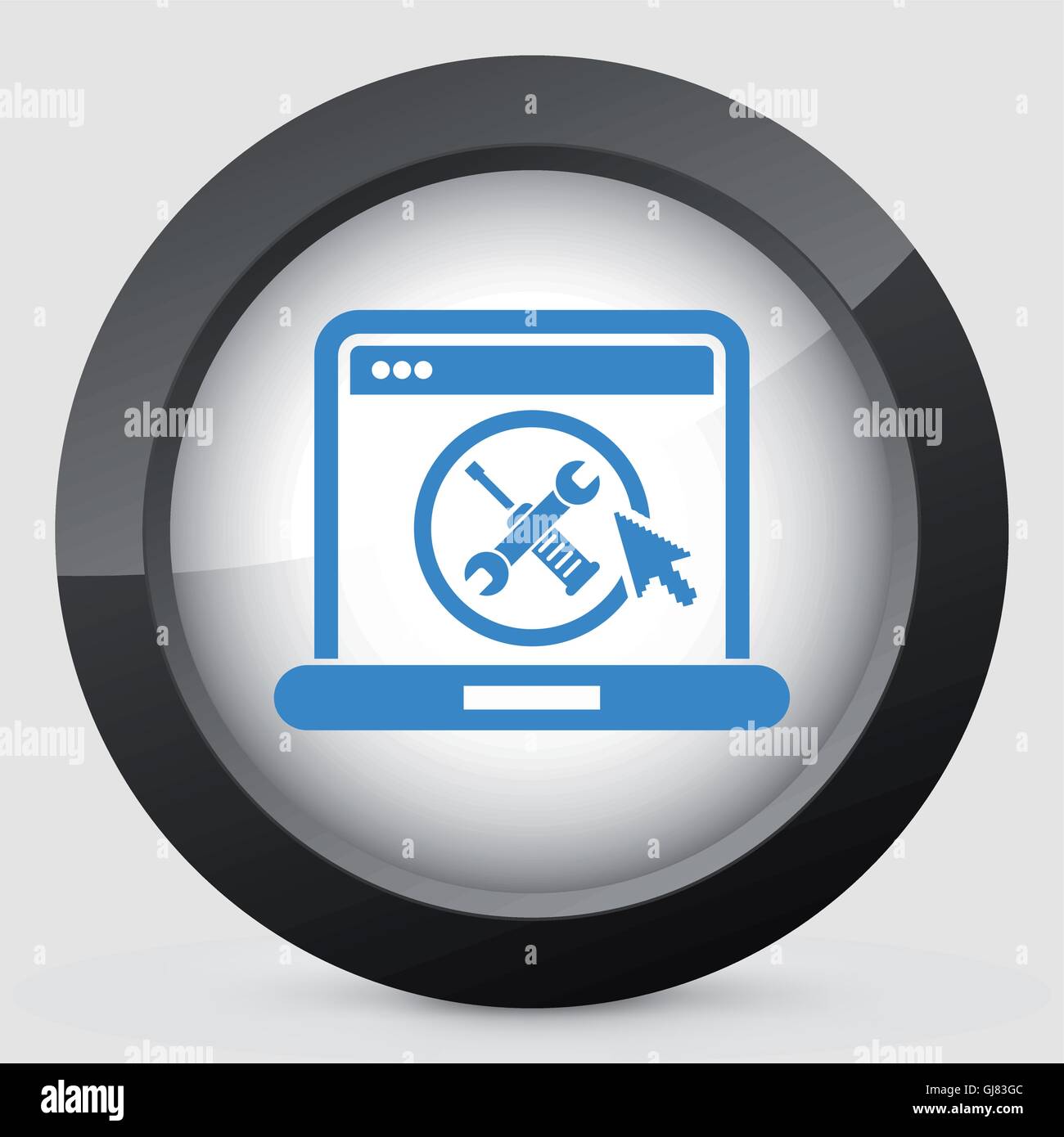 Computer setting icon Stock Vector Image & Art - Alamy