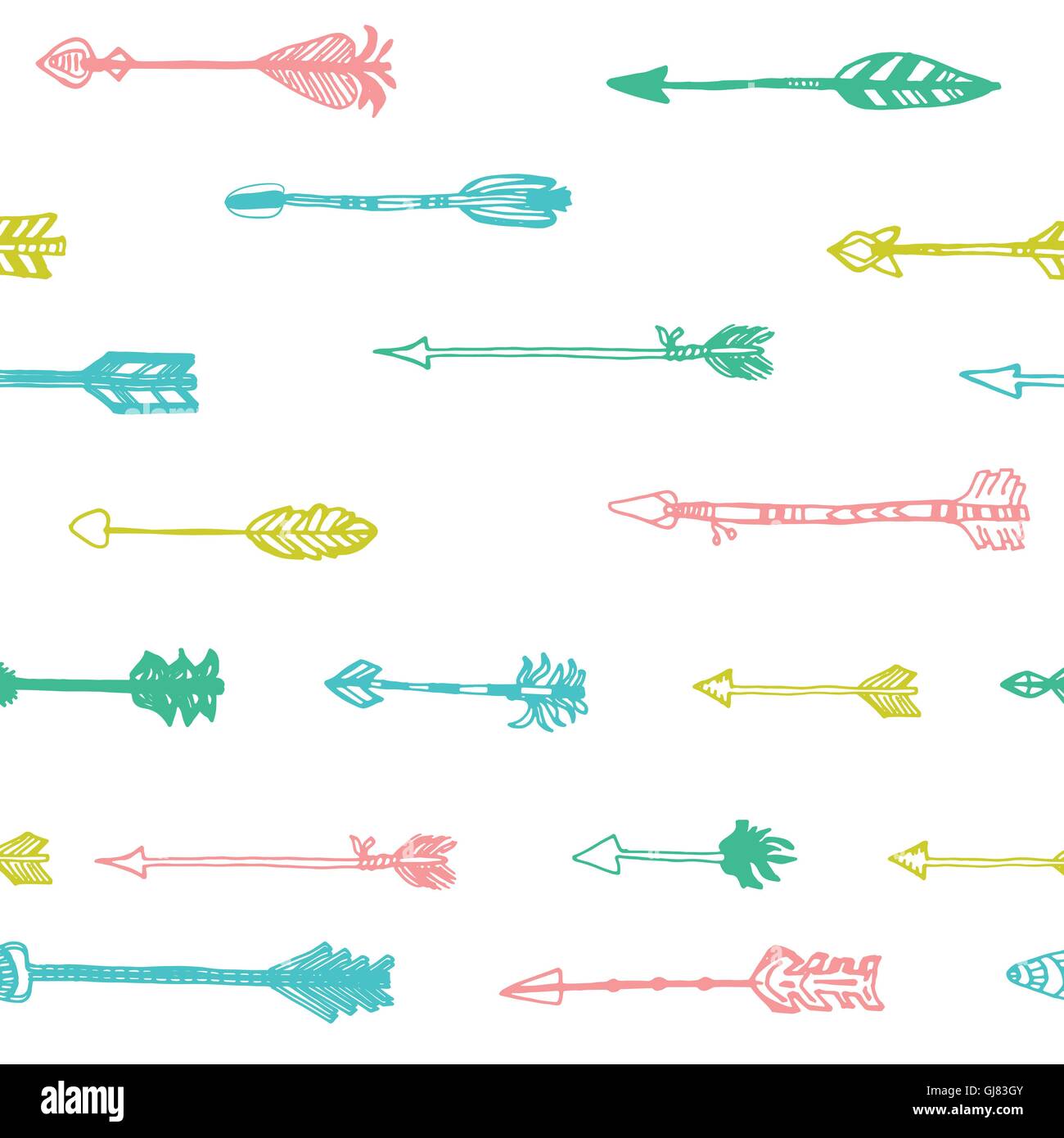 Cute background arrows hand Cut Out Stock Images & Pictures - Alamy