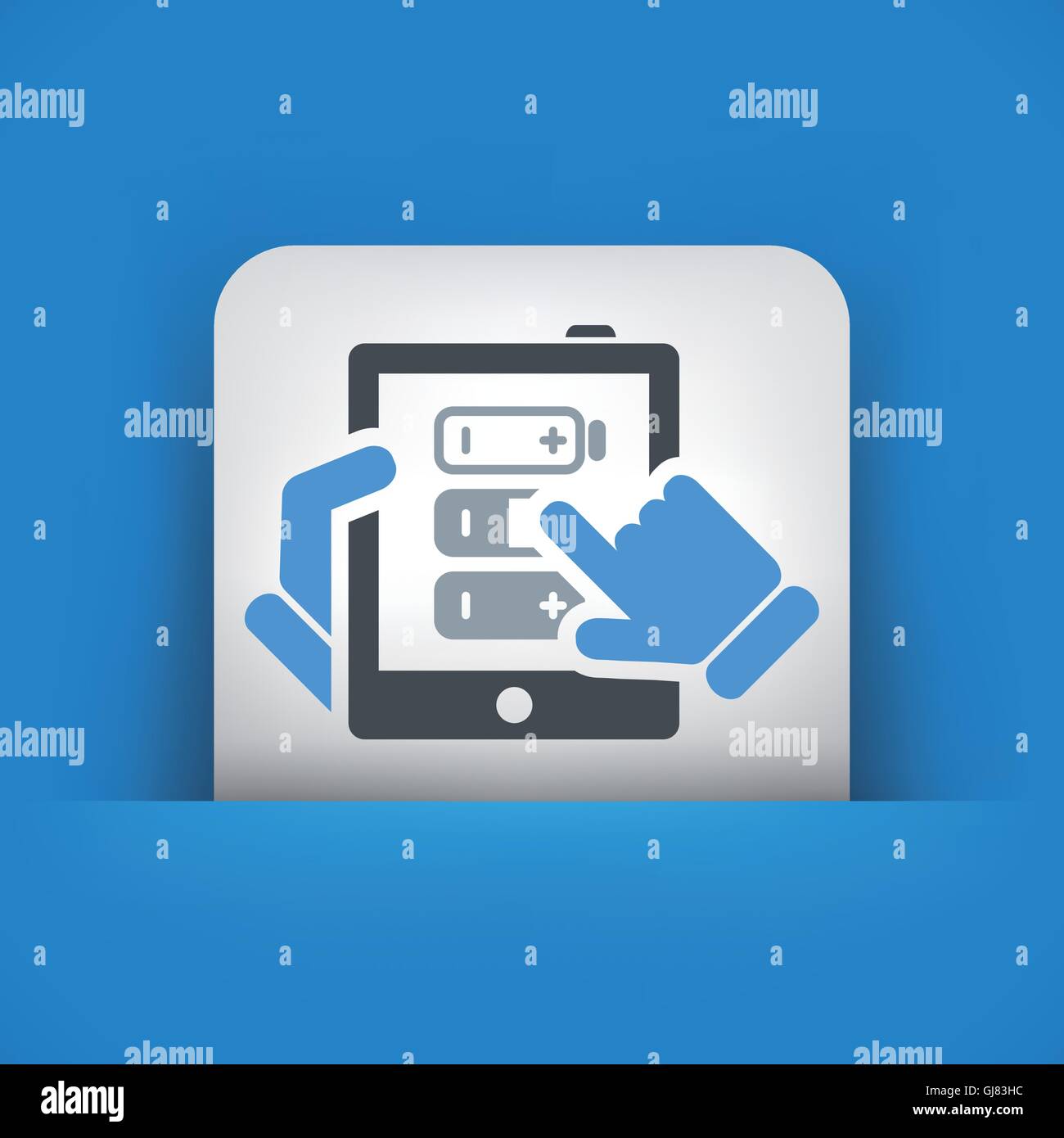 Illustration of tablet battery concept Stock Vector Image & Art - Alamy