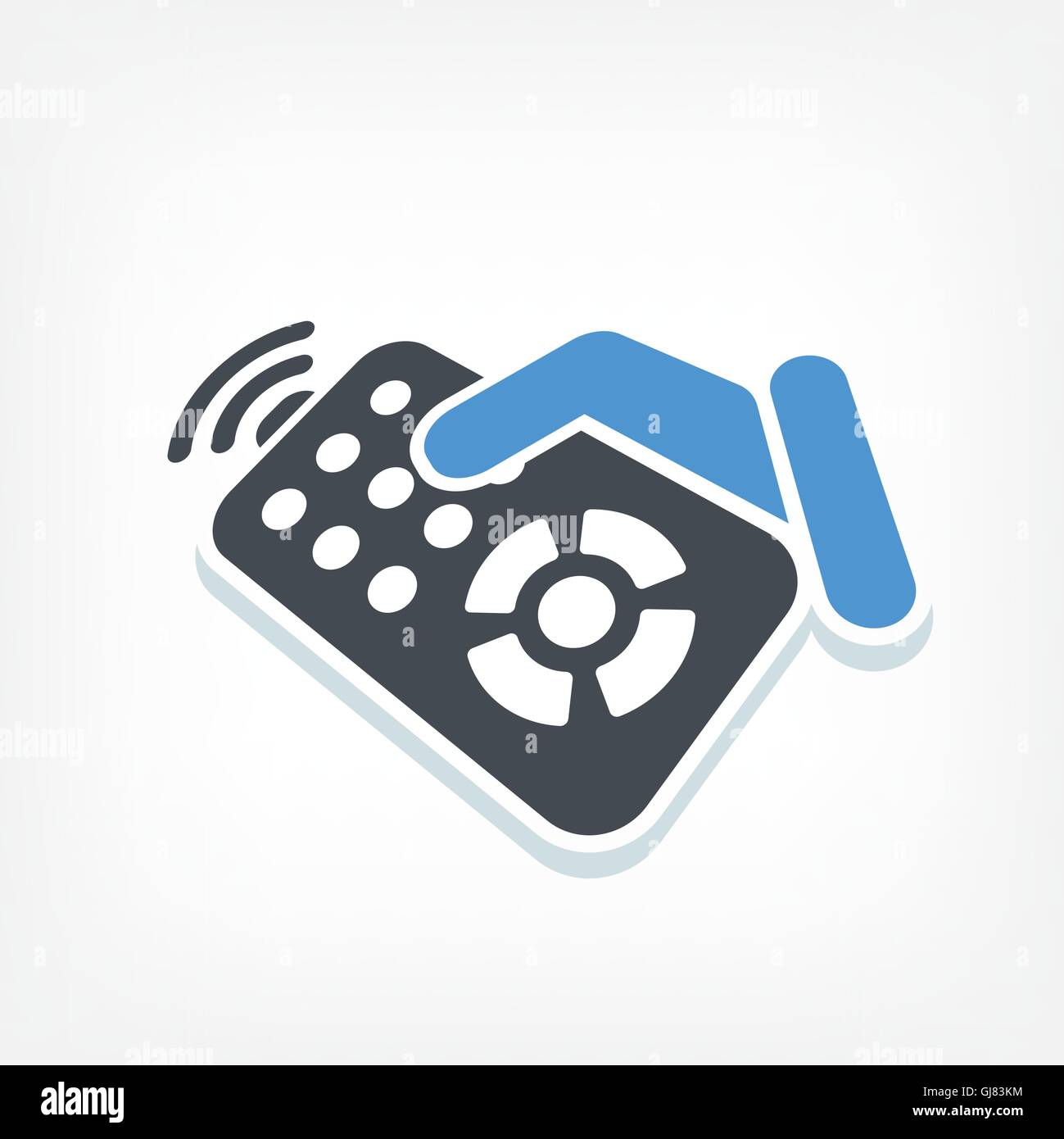 Remote control label icon Stock Vector Image & Art - Alamy