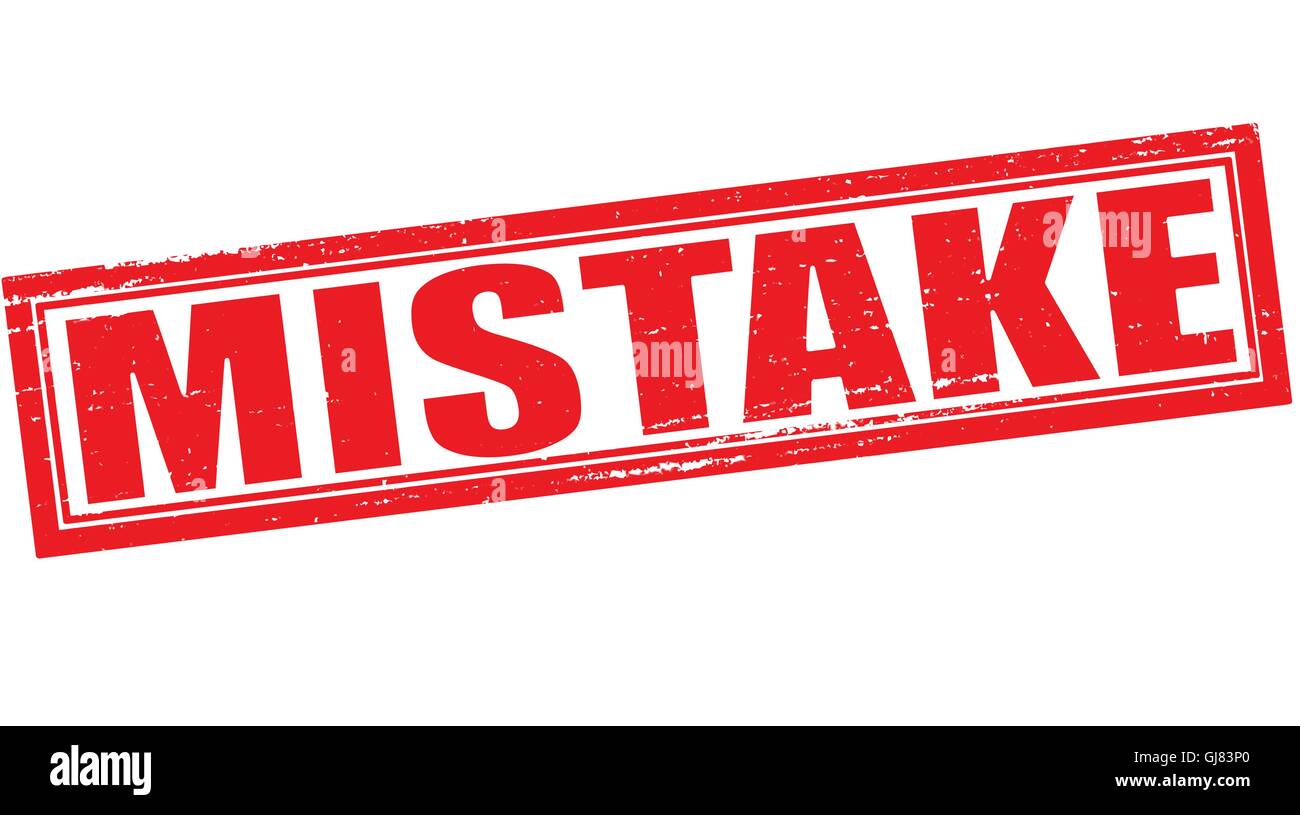 Fault mistake Stock Vector Images - Alamy