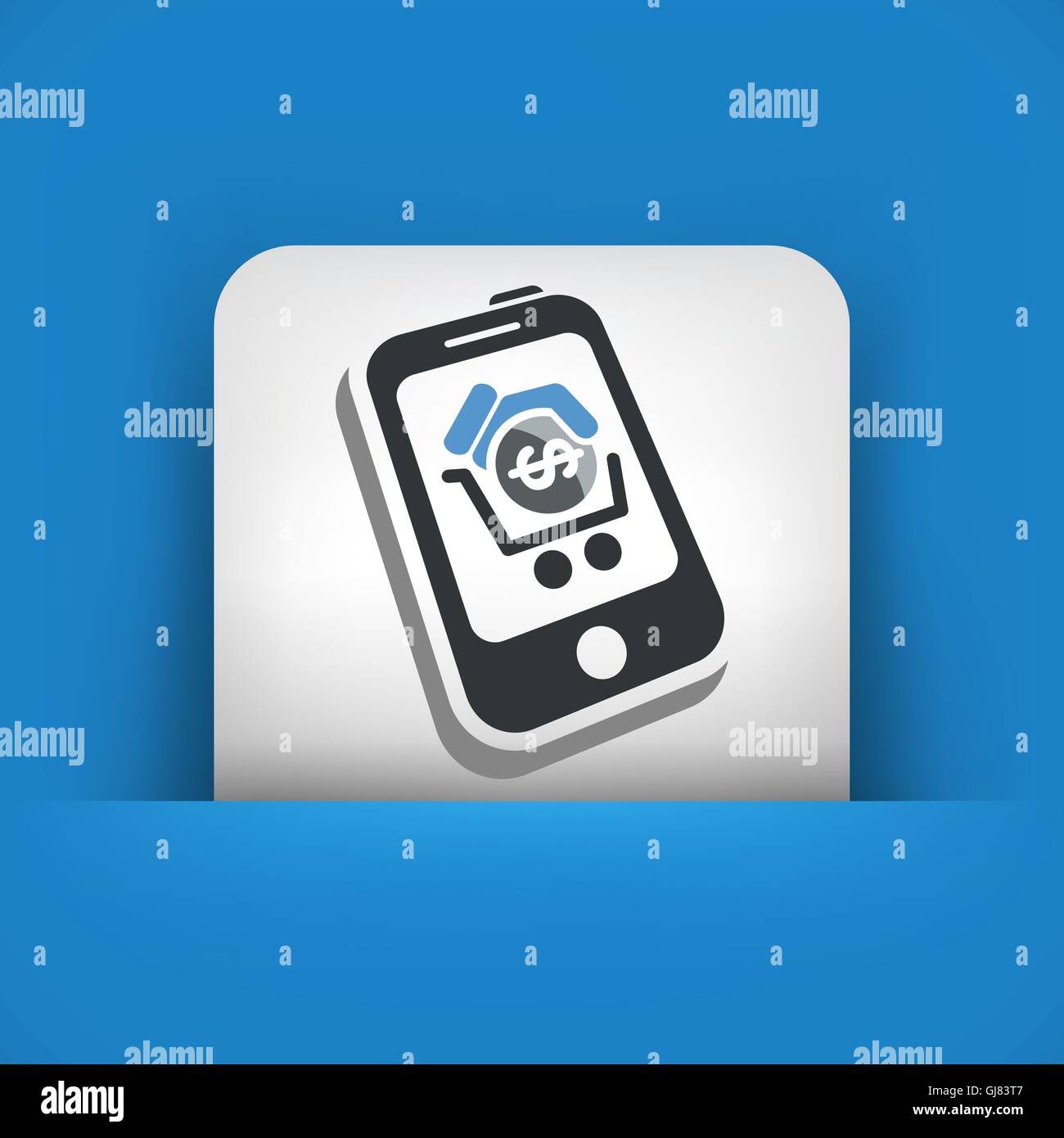 Smartphone cart icon Stock Vector Image & Art - Alamy