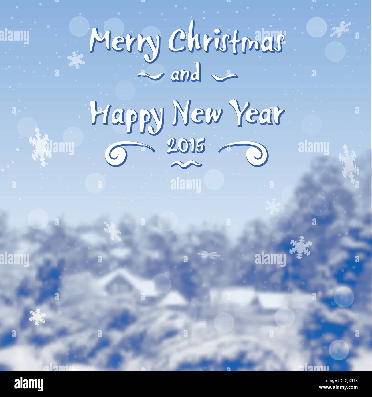 Blue wooden christmas background Stock Vector Images - Alamy