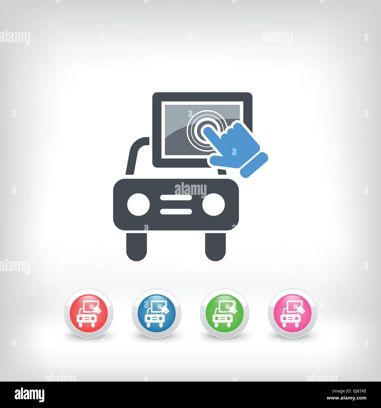 Touchscreen car device Stock Vector Image & Art - Alamy