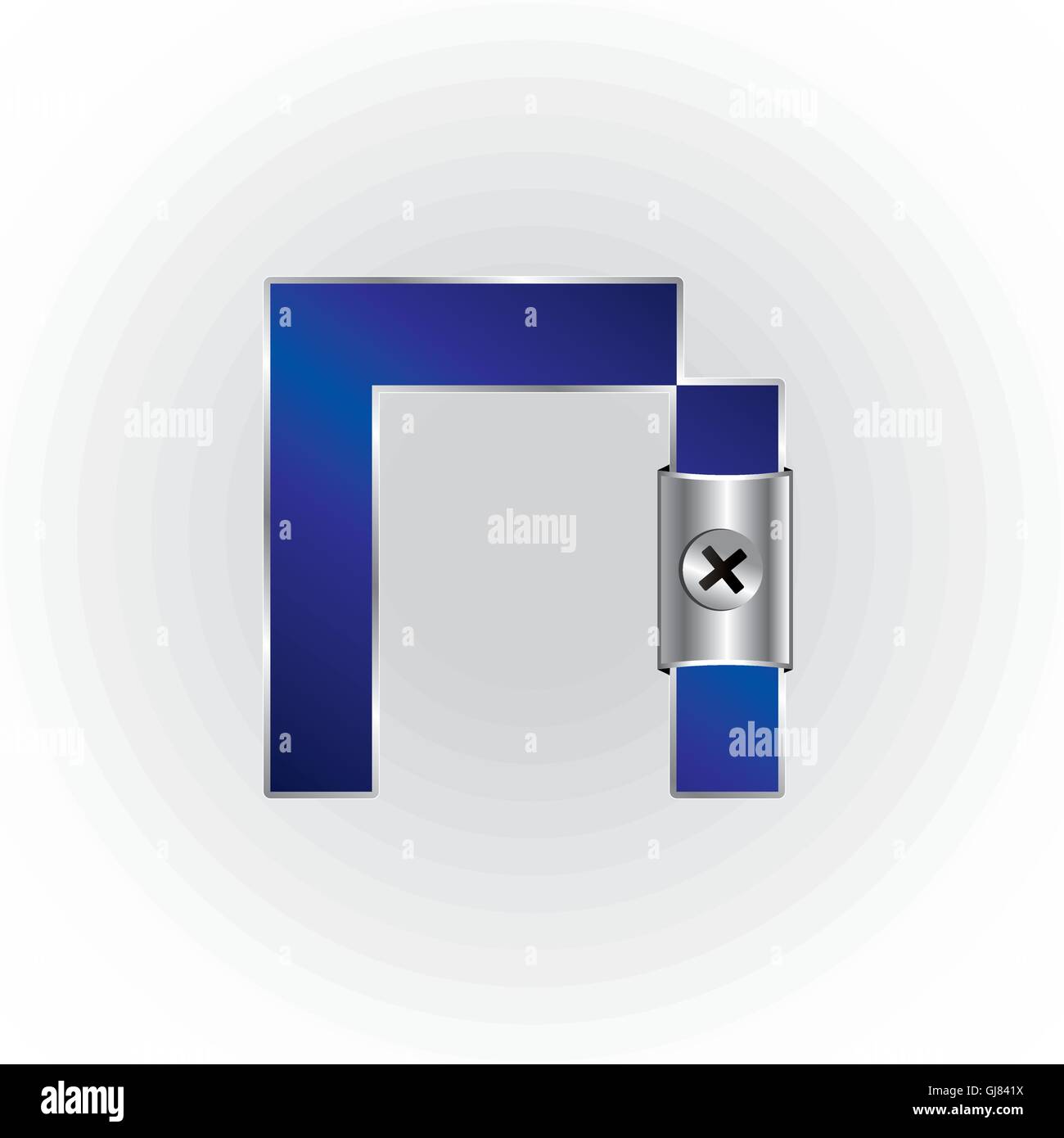 Blue metallic fonts Stock Vector Image & Art - Alamy