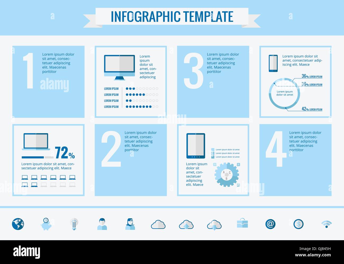 Technology Infographic Elements Stock Vector Image & Art - Alamy
