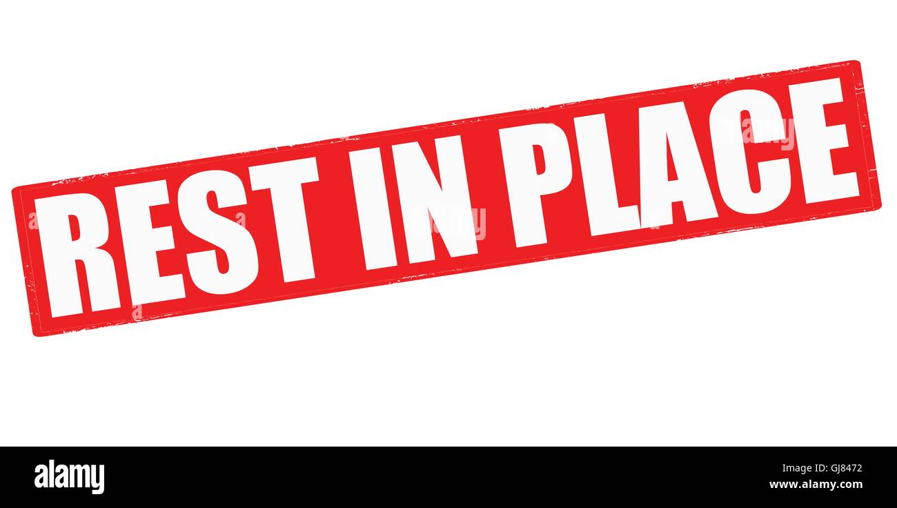 Rest in place Stock Vector Image & Art - Alamy