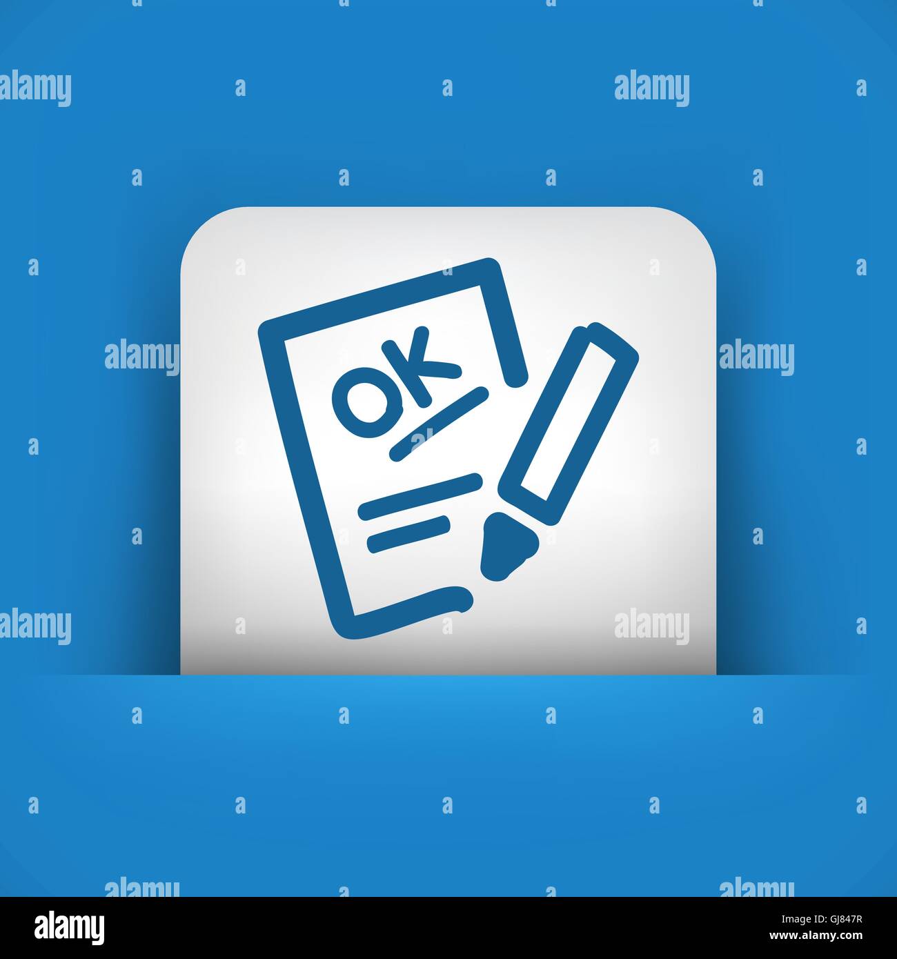 Successful test performance result Stock Vector Image & Art - Alamy