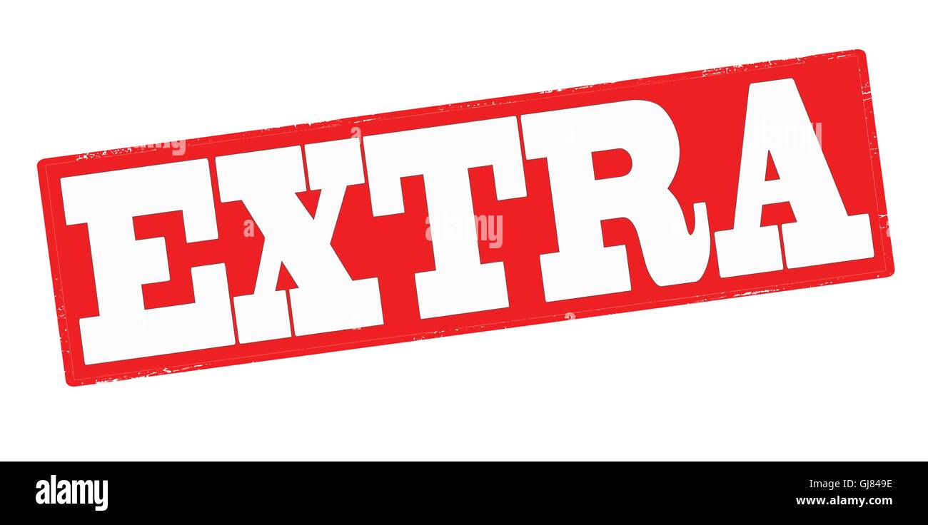Extra word Stock Vector Images - Alamy