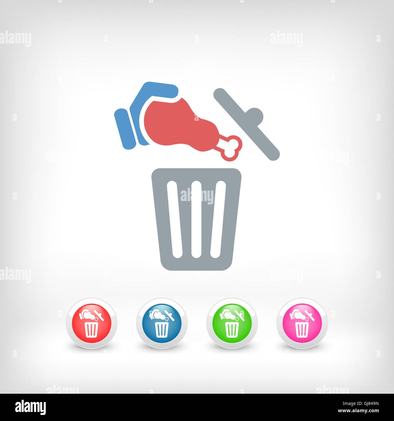 Food trash icon Stock Vector Image & Art - Alamy
