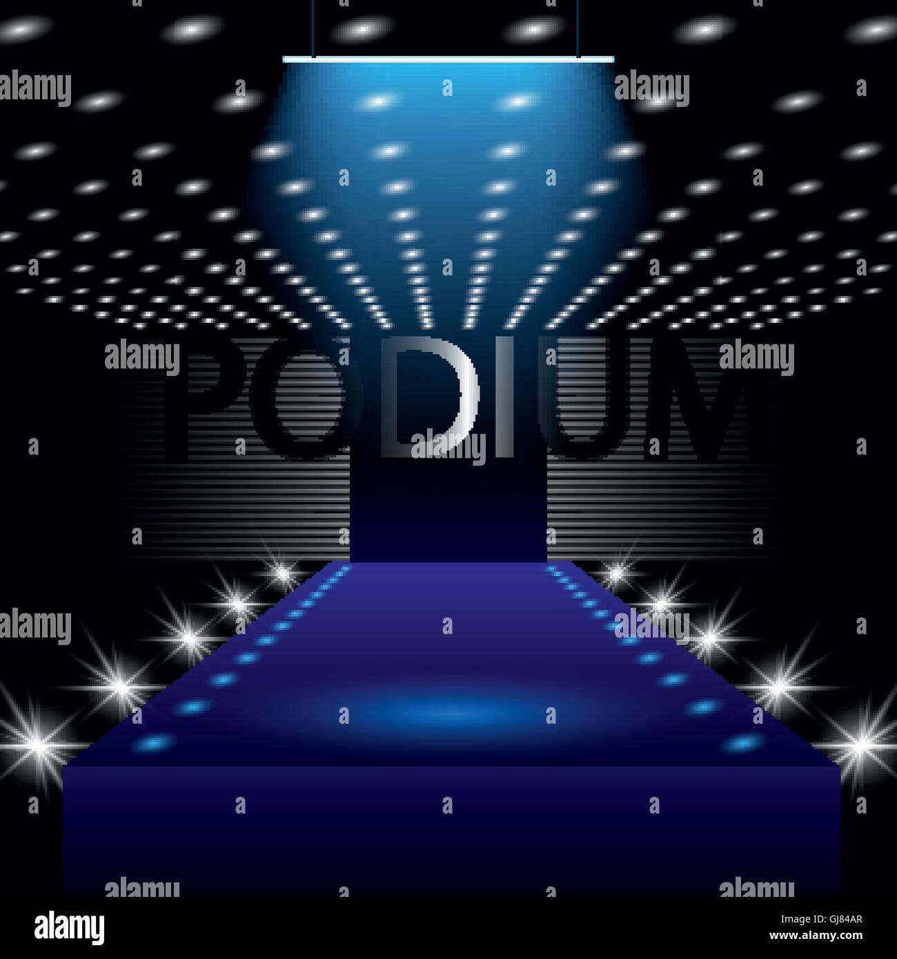 Vector Abstract Stage with Spotlight Stock Vector Image & Art - Alamy