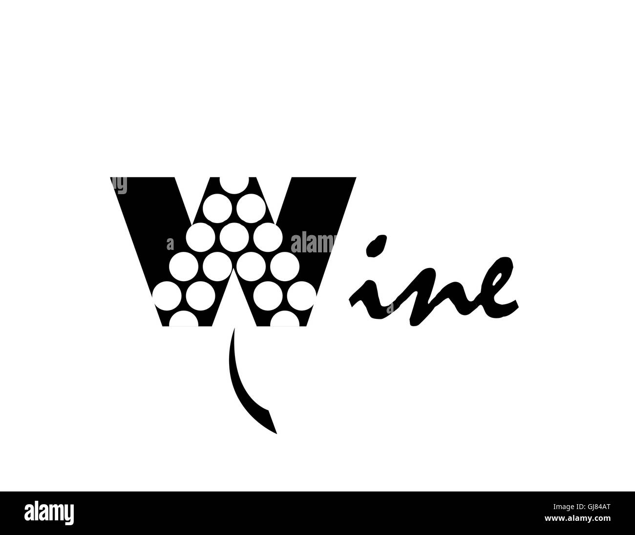 Wine logo Stock Vector Images - Alamy