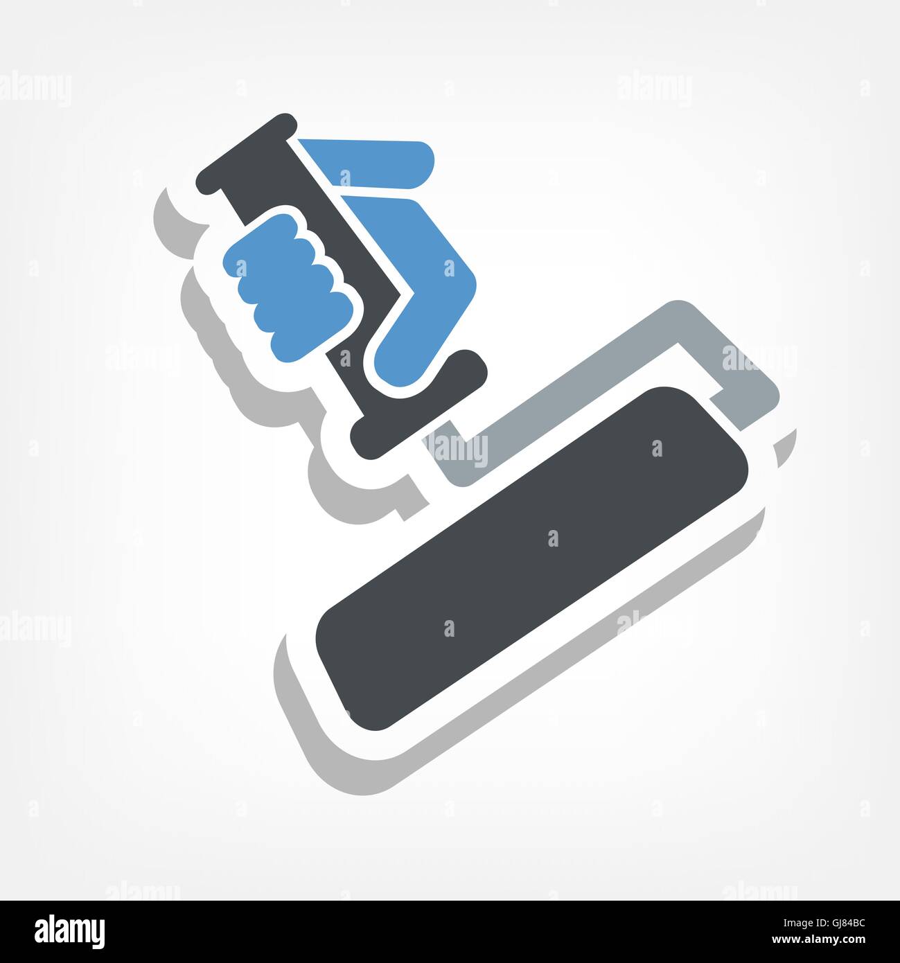 Painter roll symbol Stock Vector Image & Art - Alamy