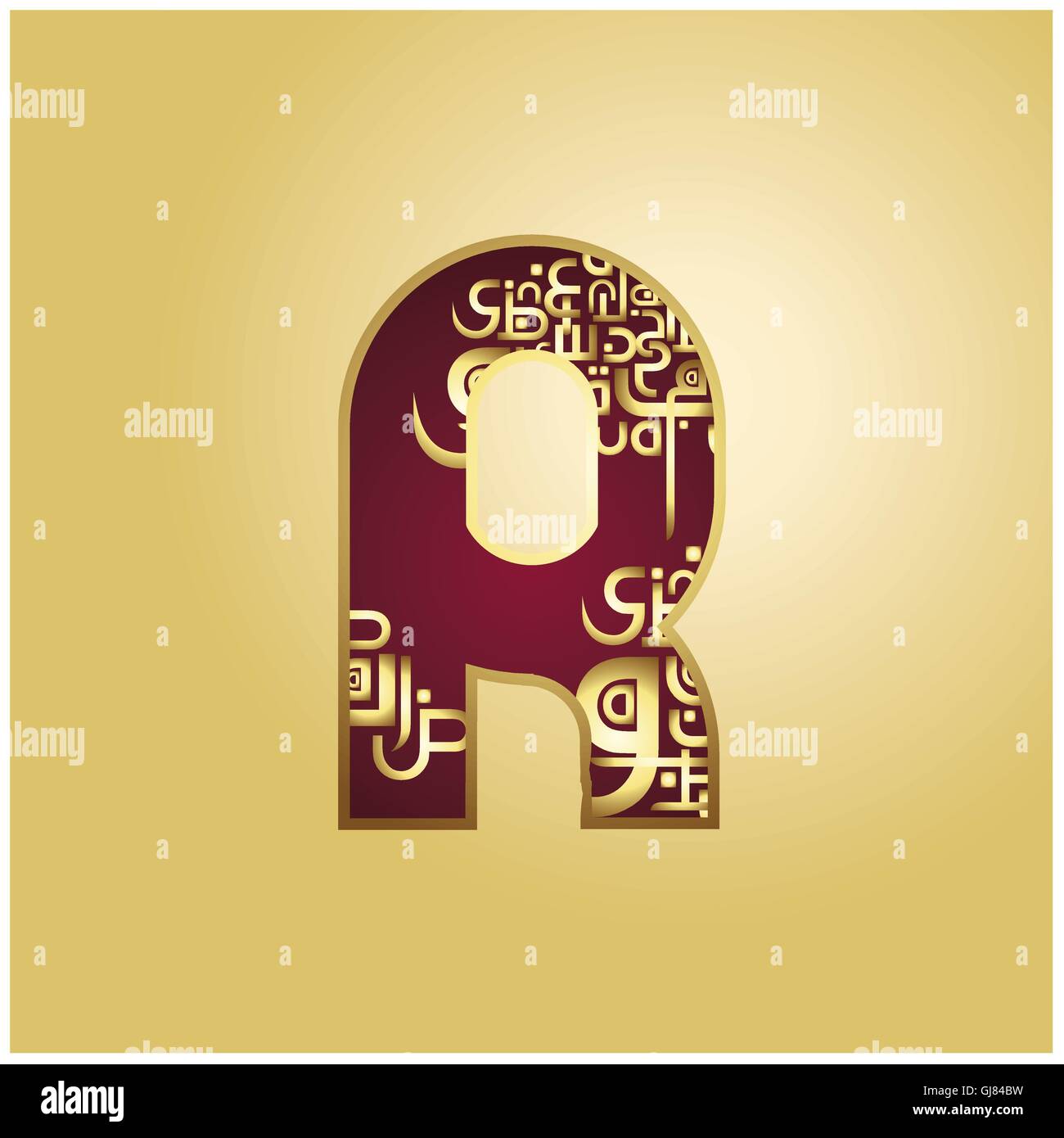 decorative Golden font Stock Vector Image & Art - Alamy