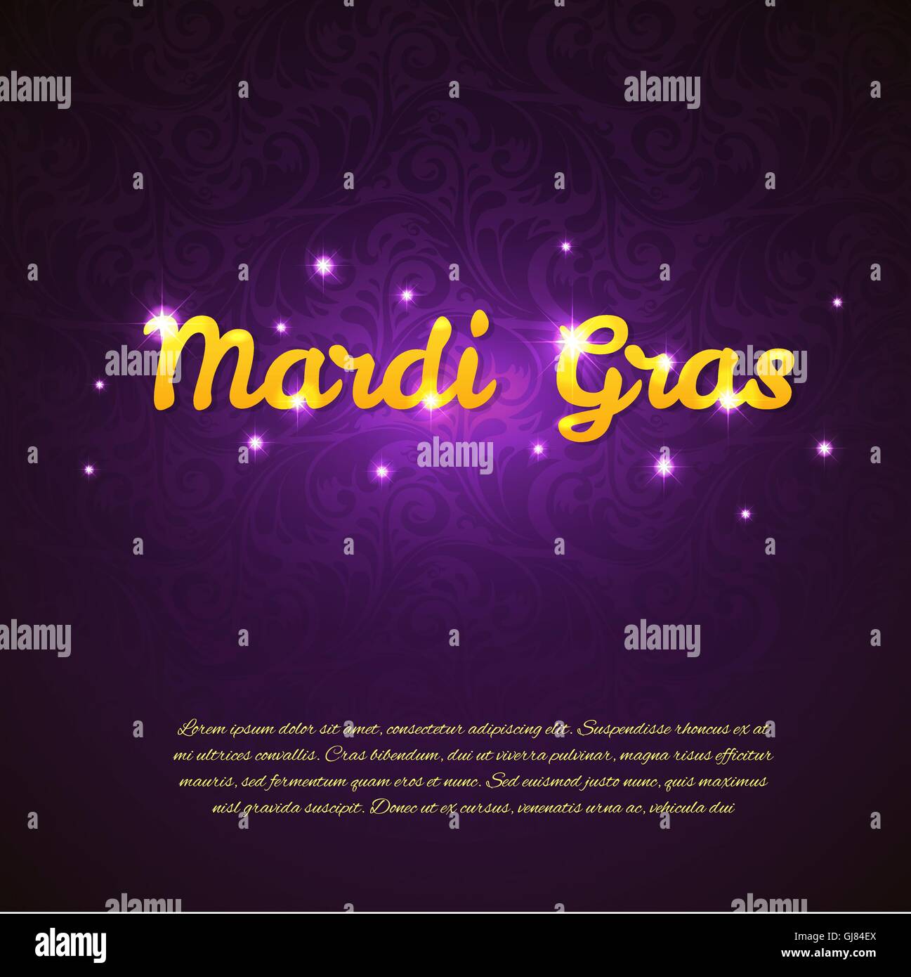 Mardi gras carnival seamless Stock Vector Images - Alamy