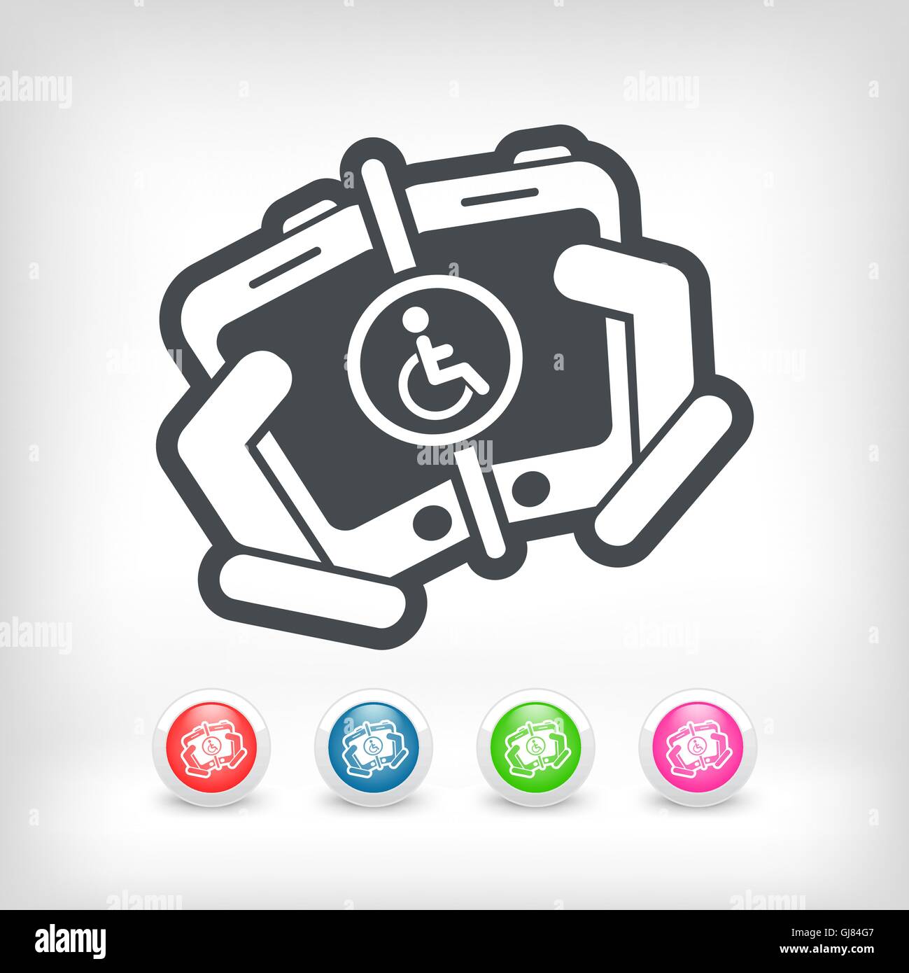 Disabled people connection Stock Vector Image & Art - Alamy