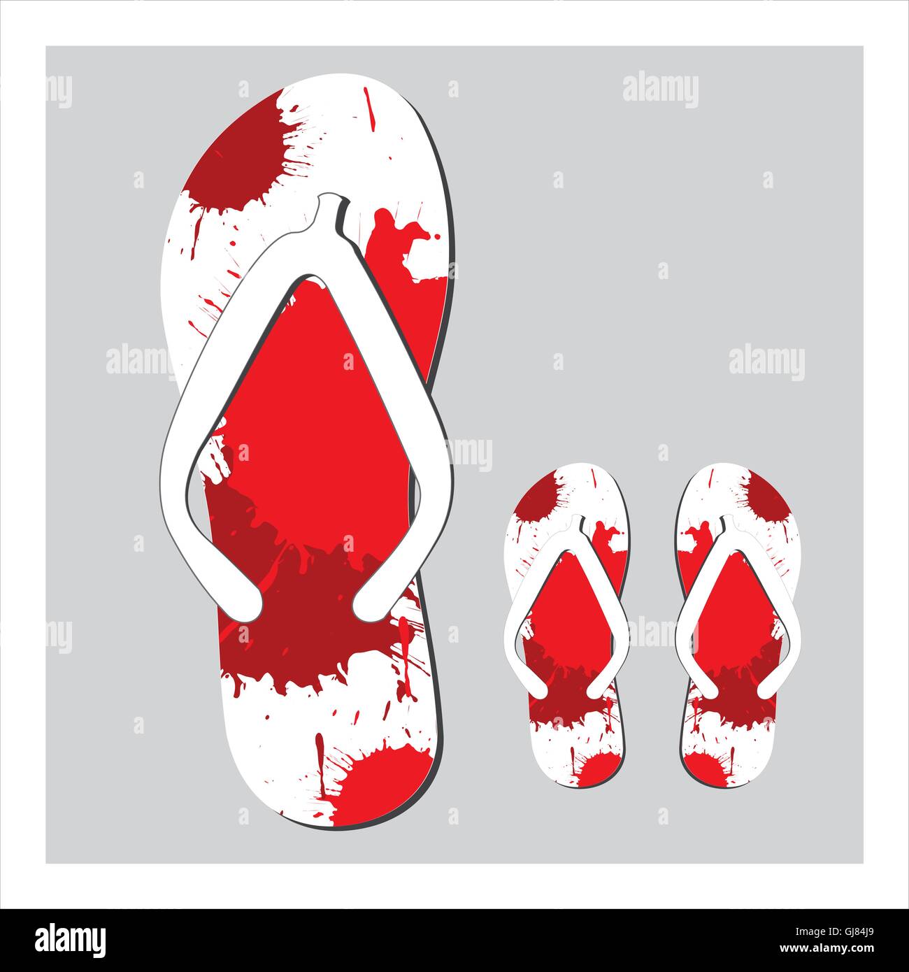 Colorful flip flops set Stock Vector Image & Art - Alamy