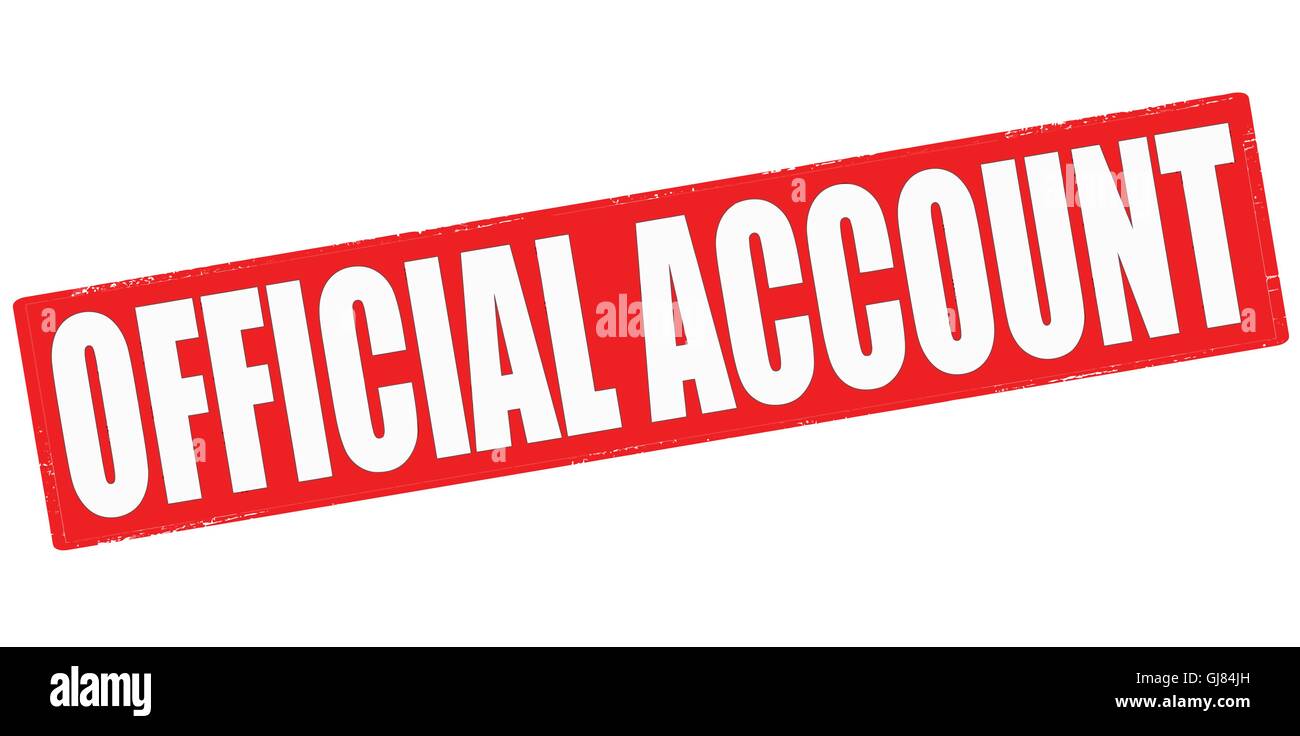 Official account Stock Vector Images - Alamy