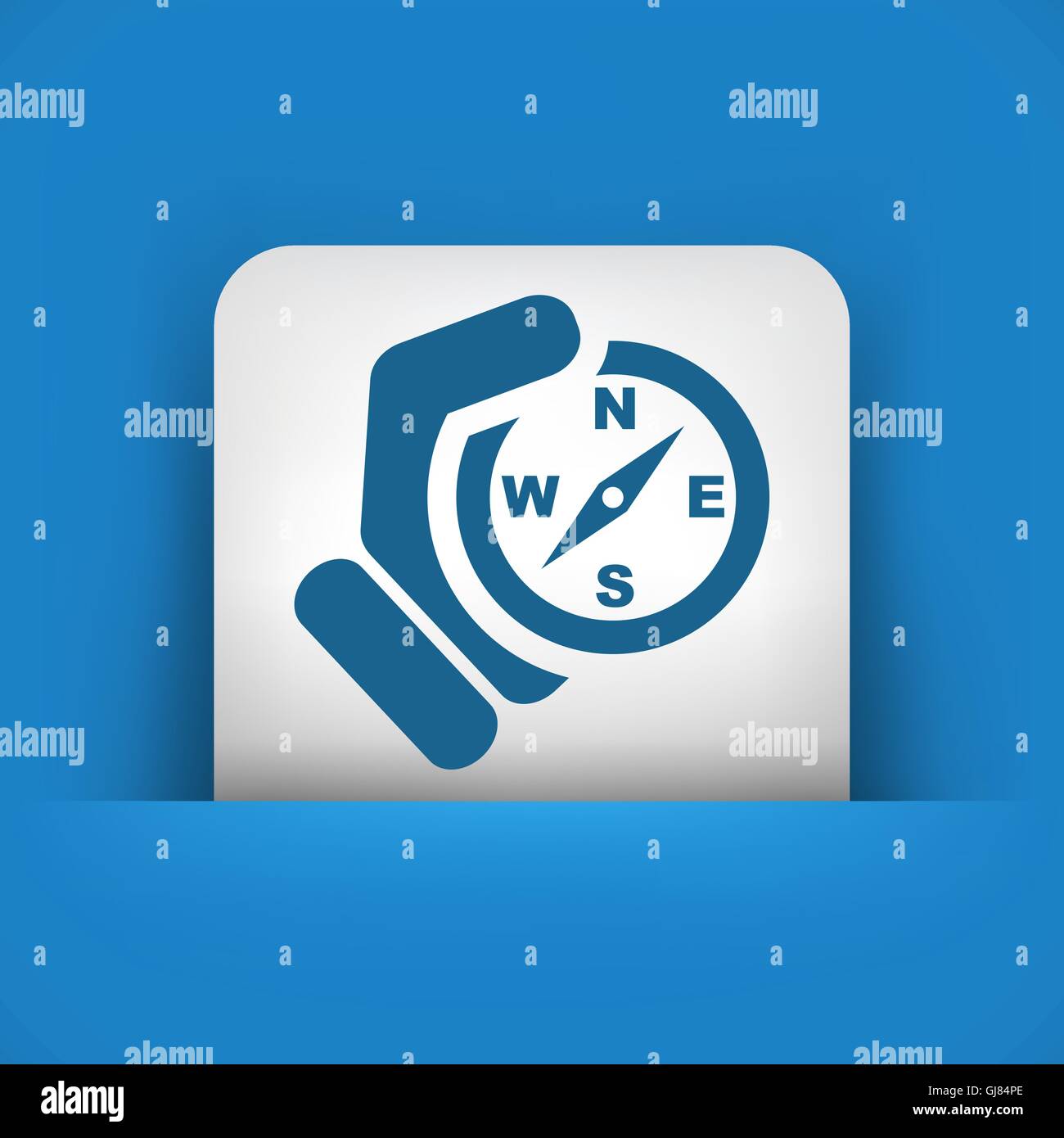 Compass position icon Stock Vector Images - Alamy