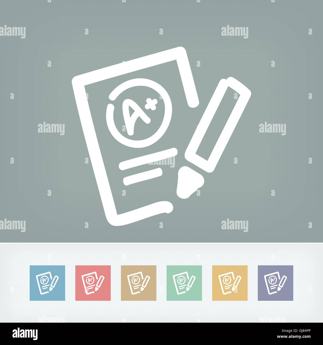 Excellent evaluation test icon Stock Vector Image & Art - Alamy