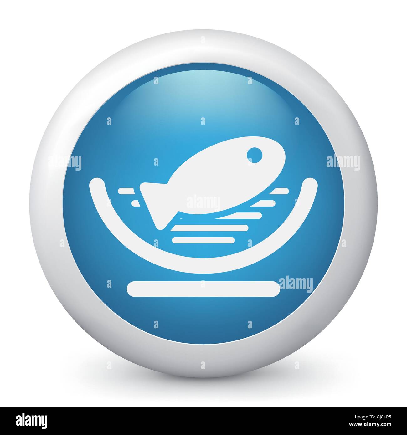 Dish of fish icon Stock Vector Image & Art - Alamy