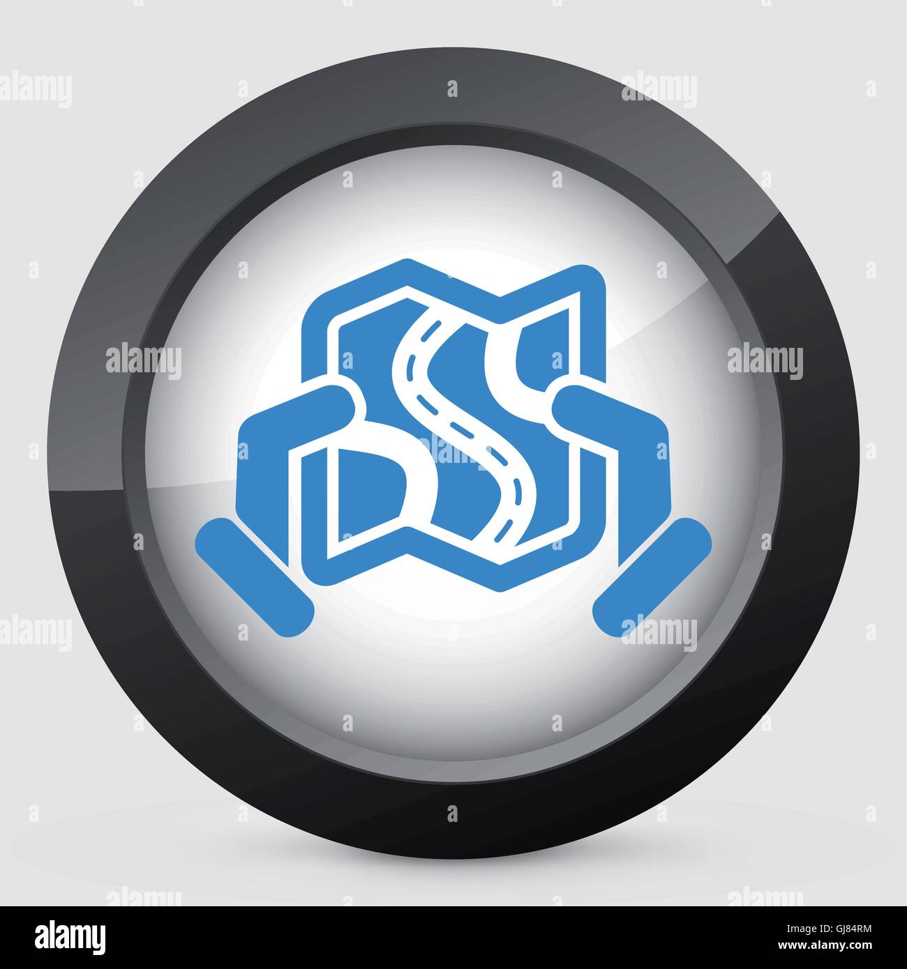 Road map icon concept Stock Vector Image & Art - Alamy