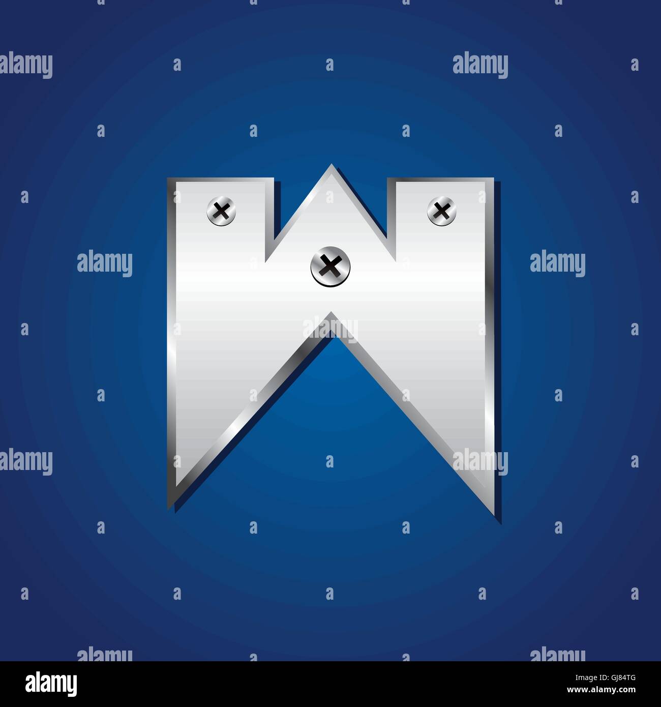 Steel fonts Stock Vector Images - Alamy