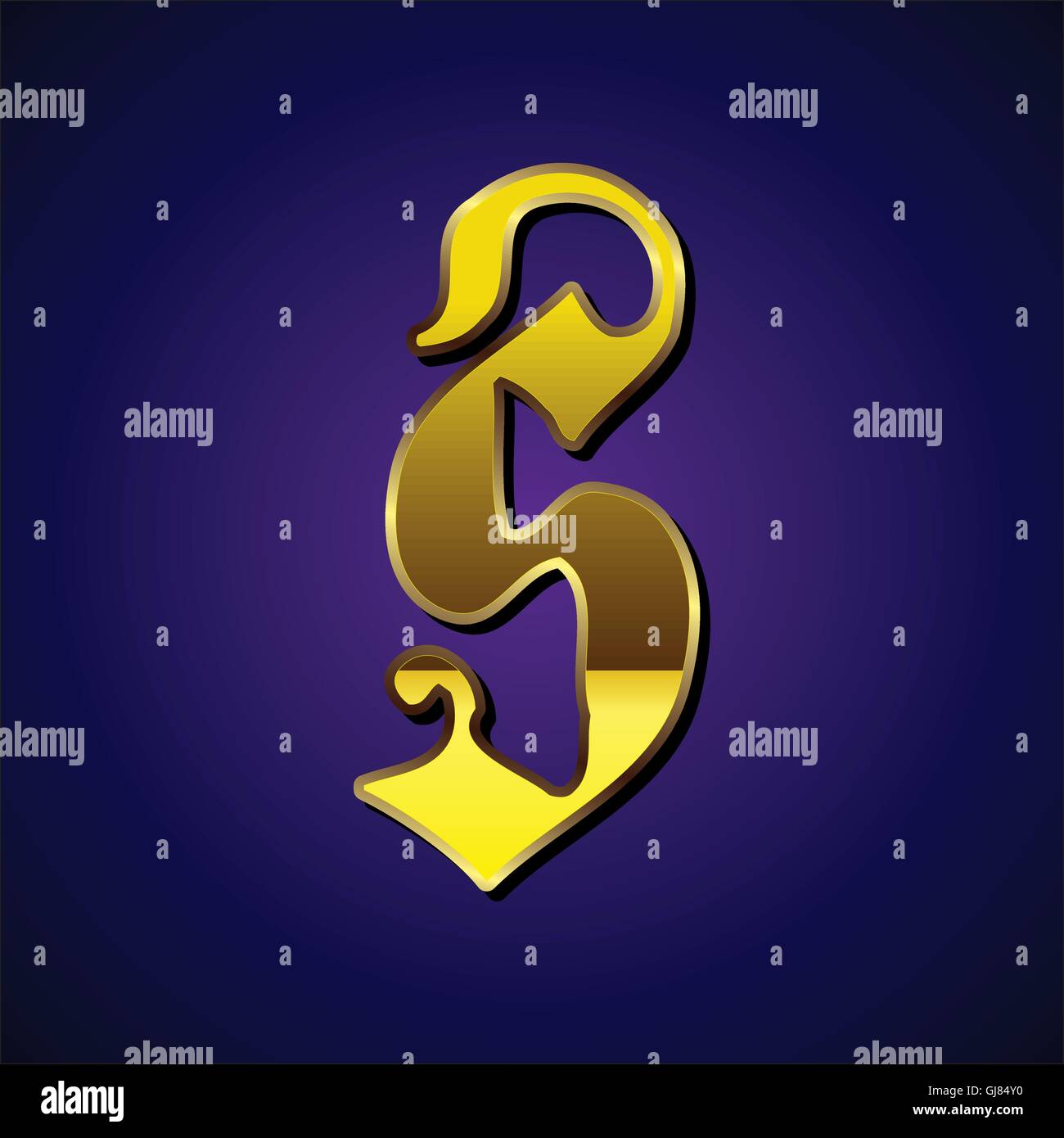 golden metallic fonts Stock Vector Image & Art - Alamy
