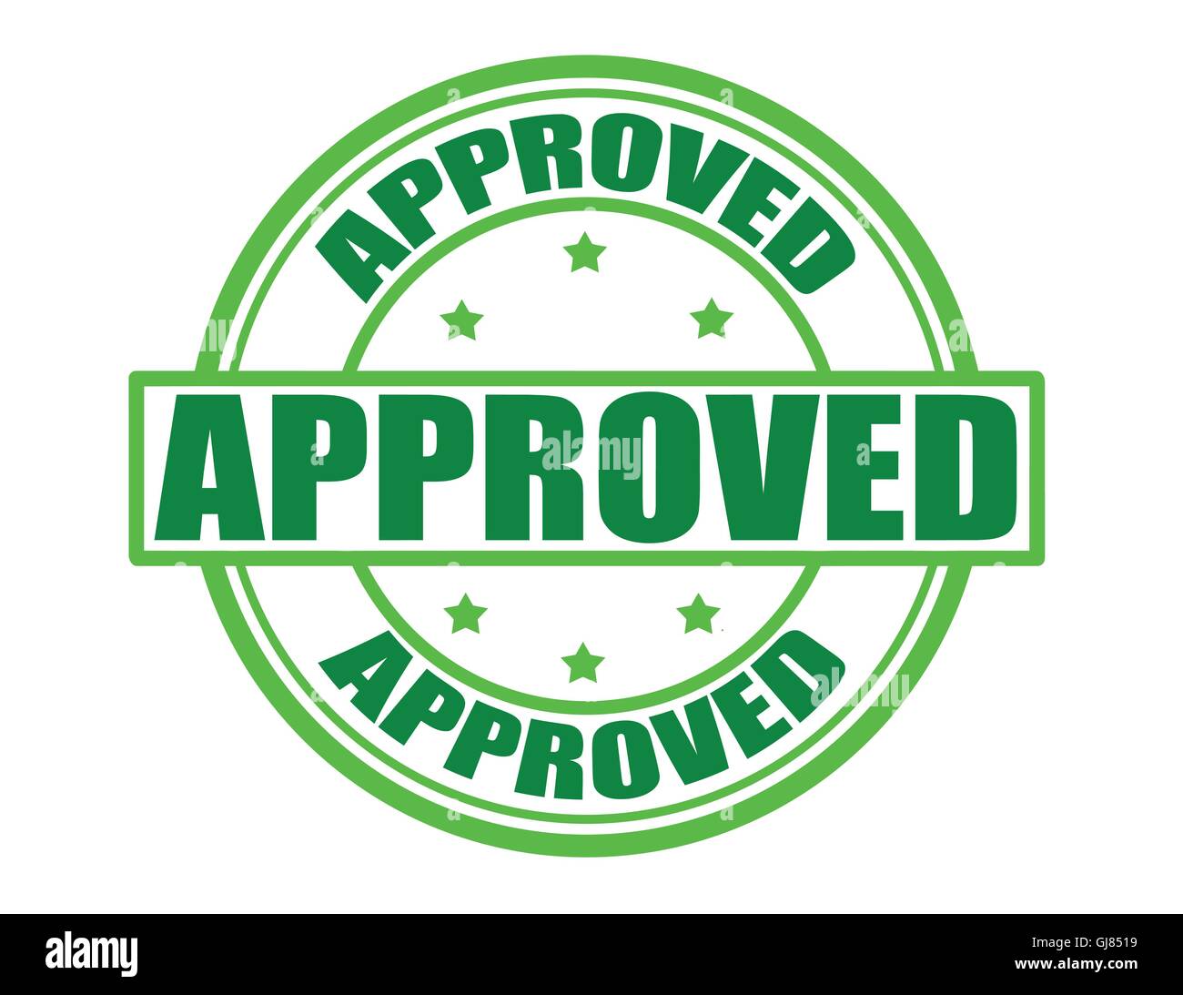 Stamp with word approved inside hi-res stock photography and images - Alamy