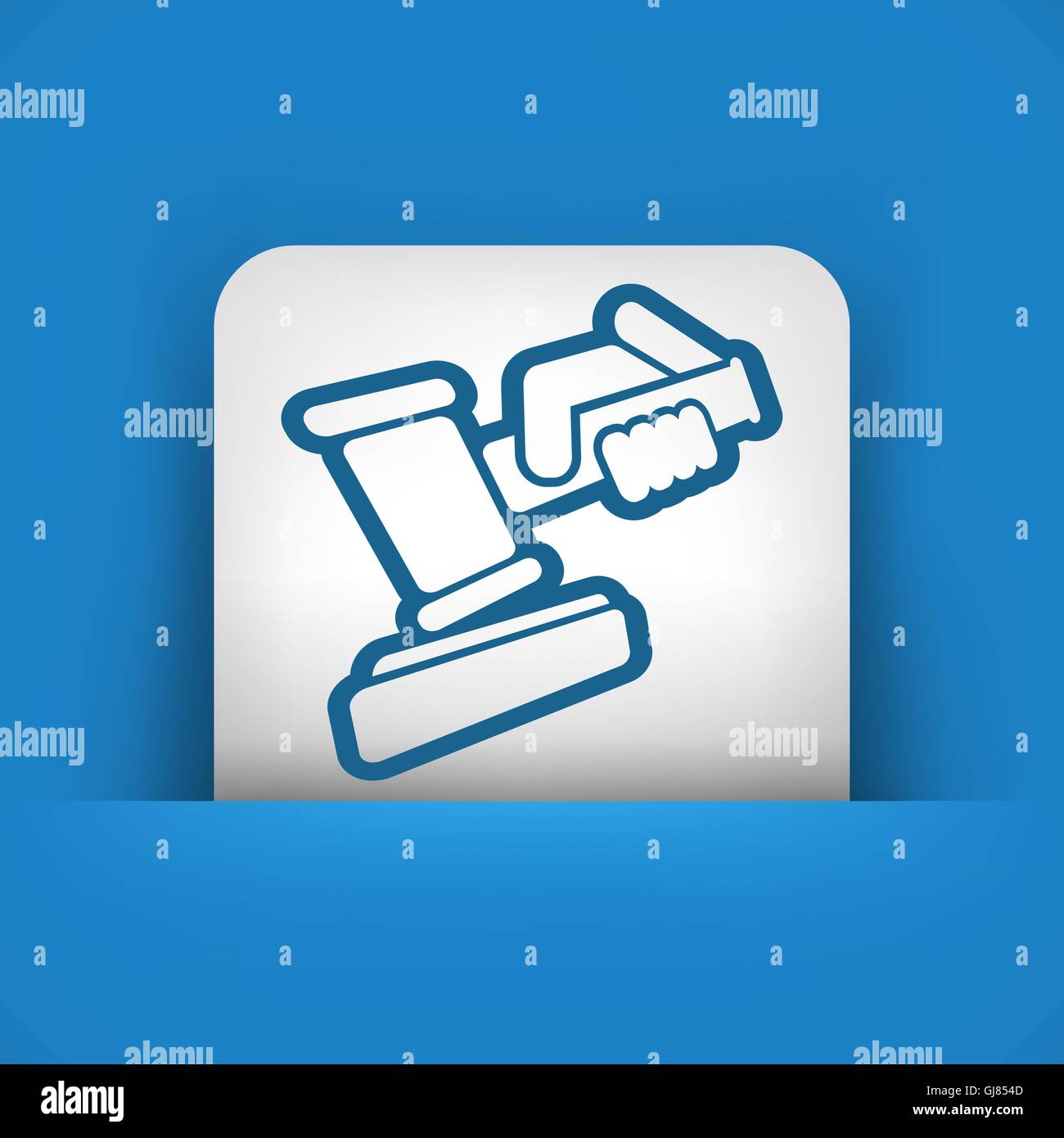 Judge holding hammer gavel Stock Vector Images - Alamy