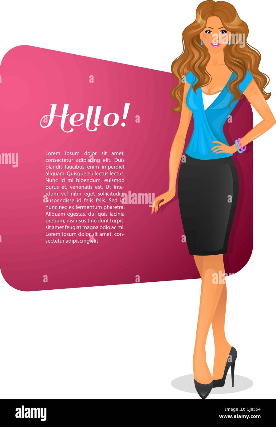 Beautiful woman character image Stock Vector Image & Art - Alamy