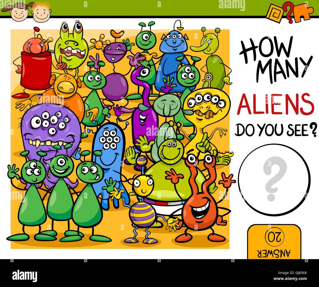 Many counting game funny Stock Vector Images - Alamy