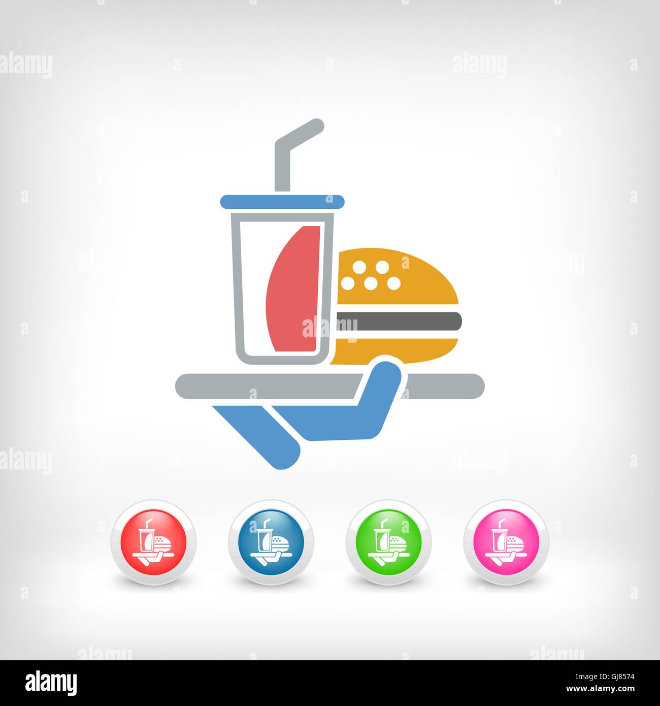 Fast food icon Stock Vector Image & Art - Alamy