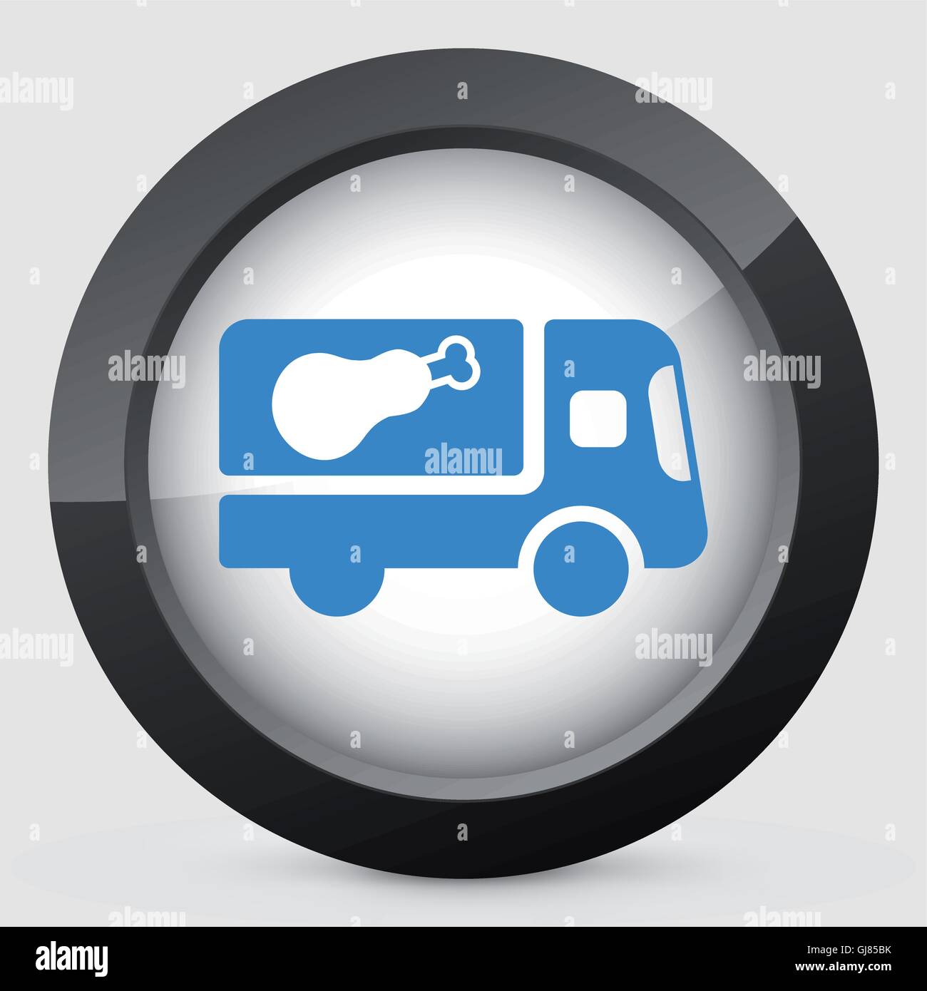 Meat van icon concept Stock Vector Image & Art - Alamy