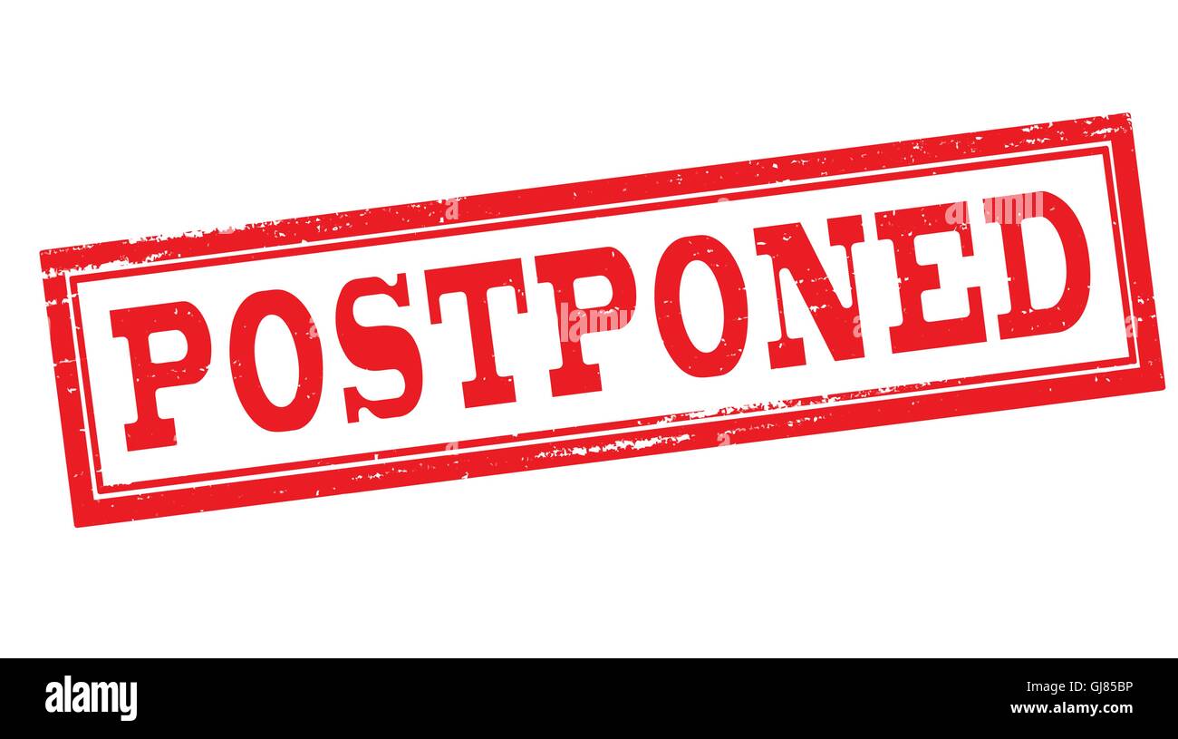 Postponed Stock Vector Images - Alamy