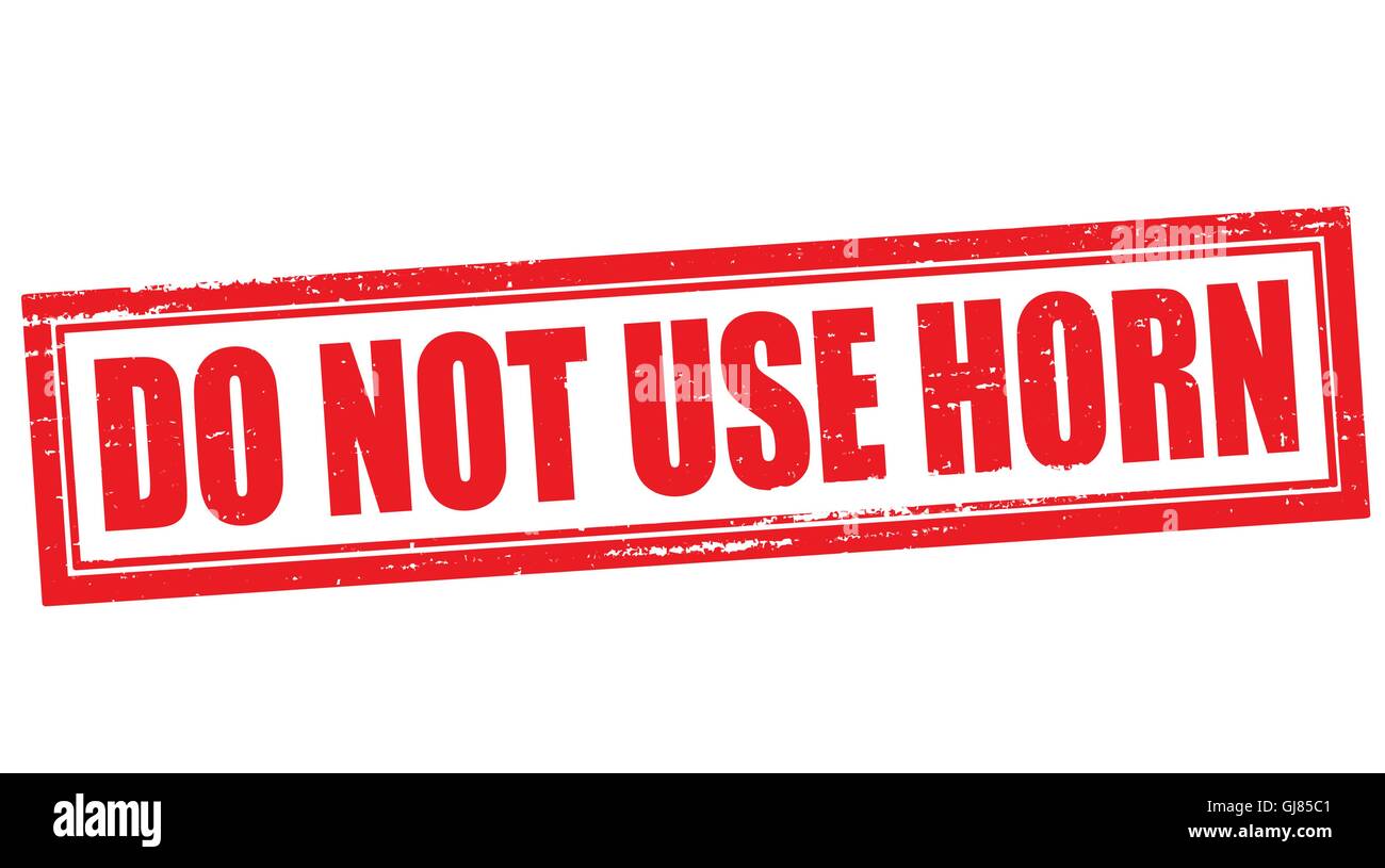 Do not use horn Stock Vector Image & Art - Alamy