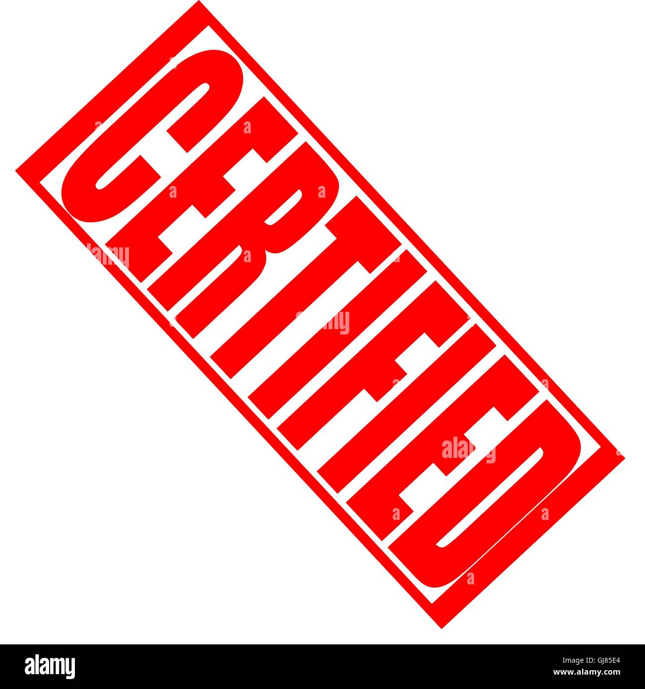Stamp with word certified inside Stock Vector Images - Alamy