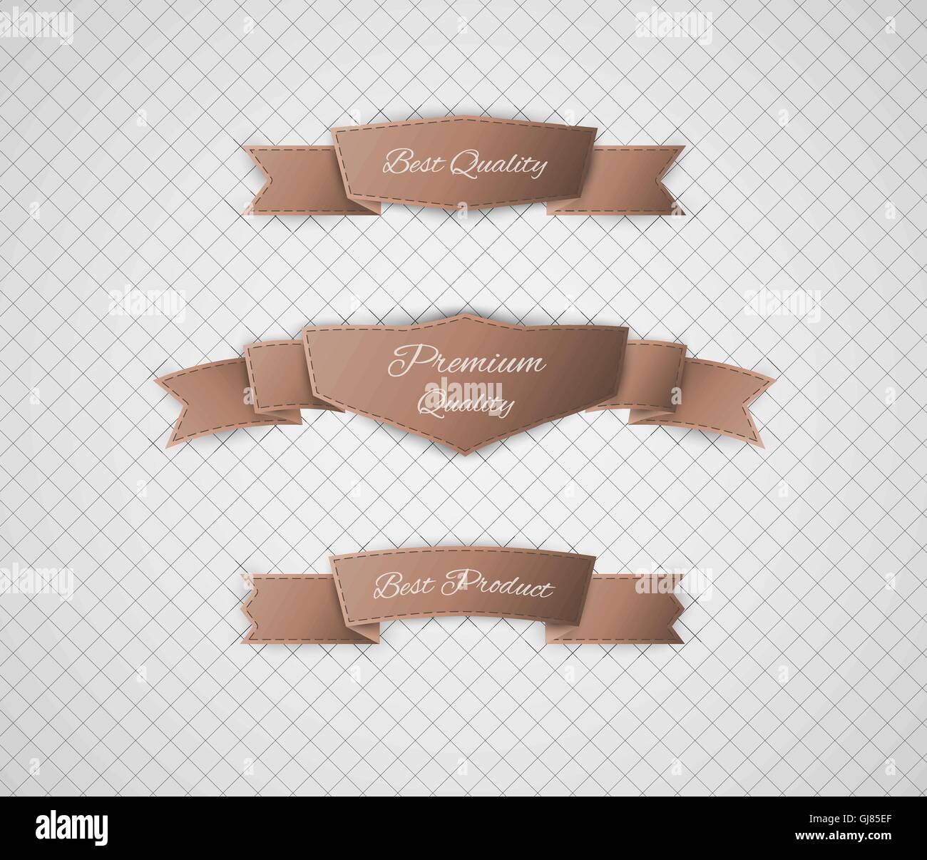 brown quality label Stock Vector Image & Art - Alamy